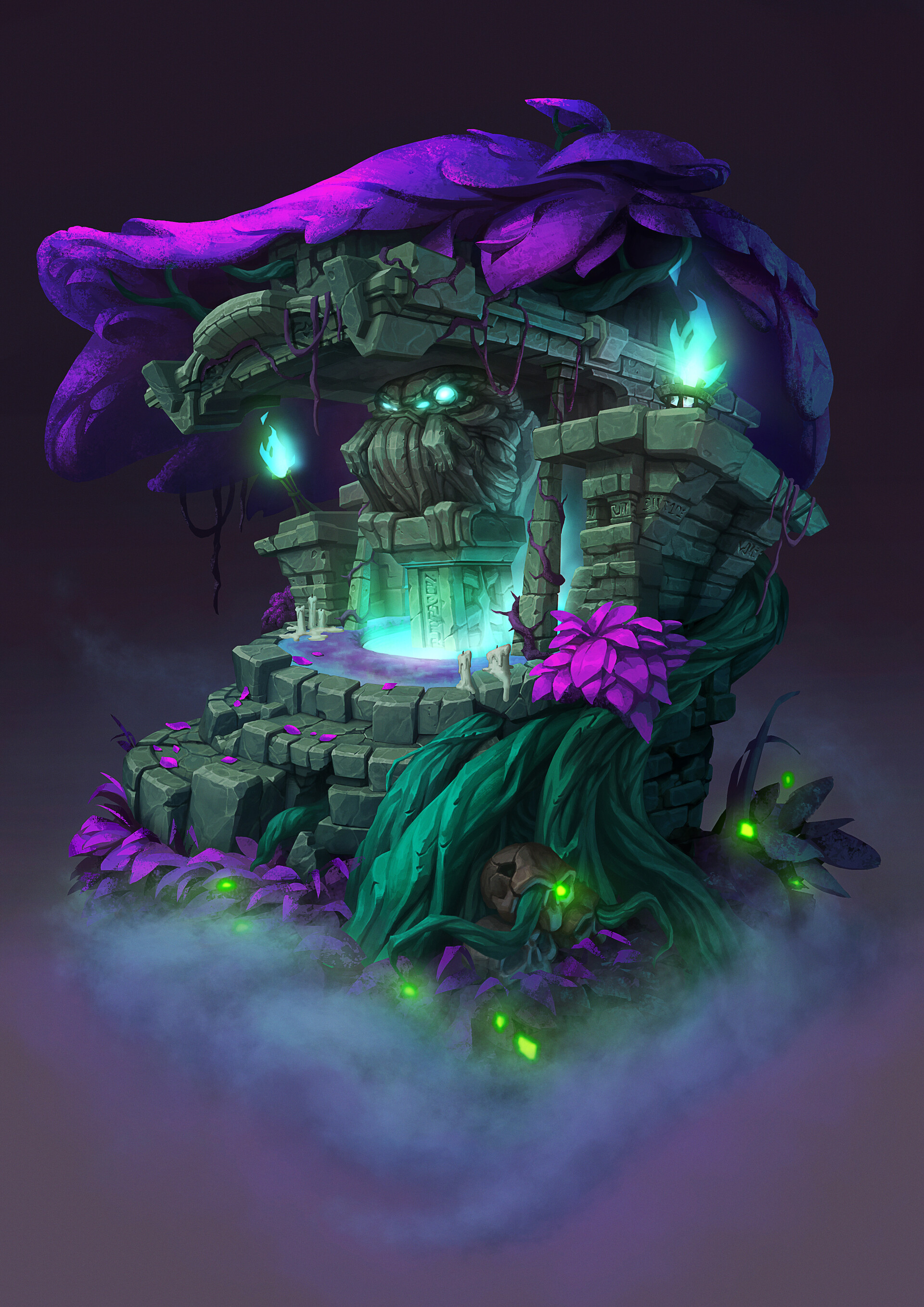 ArtStation - Cthulhu temple
