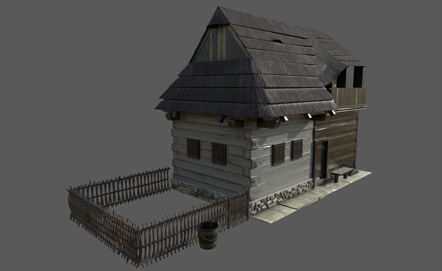 ArtStation - Medieval cottage