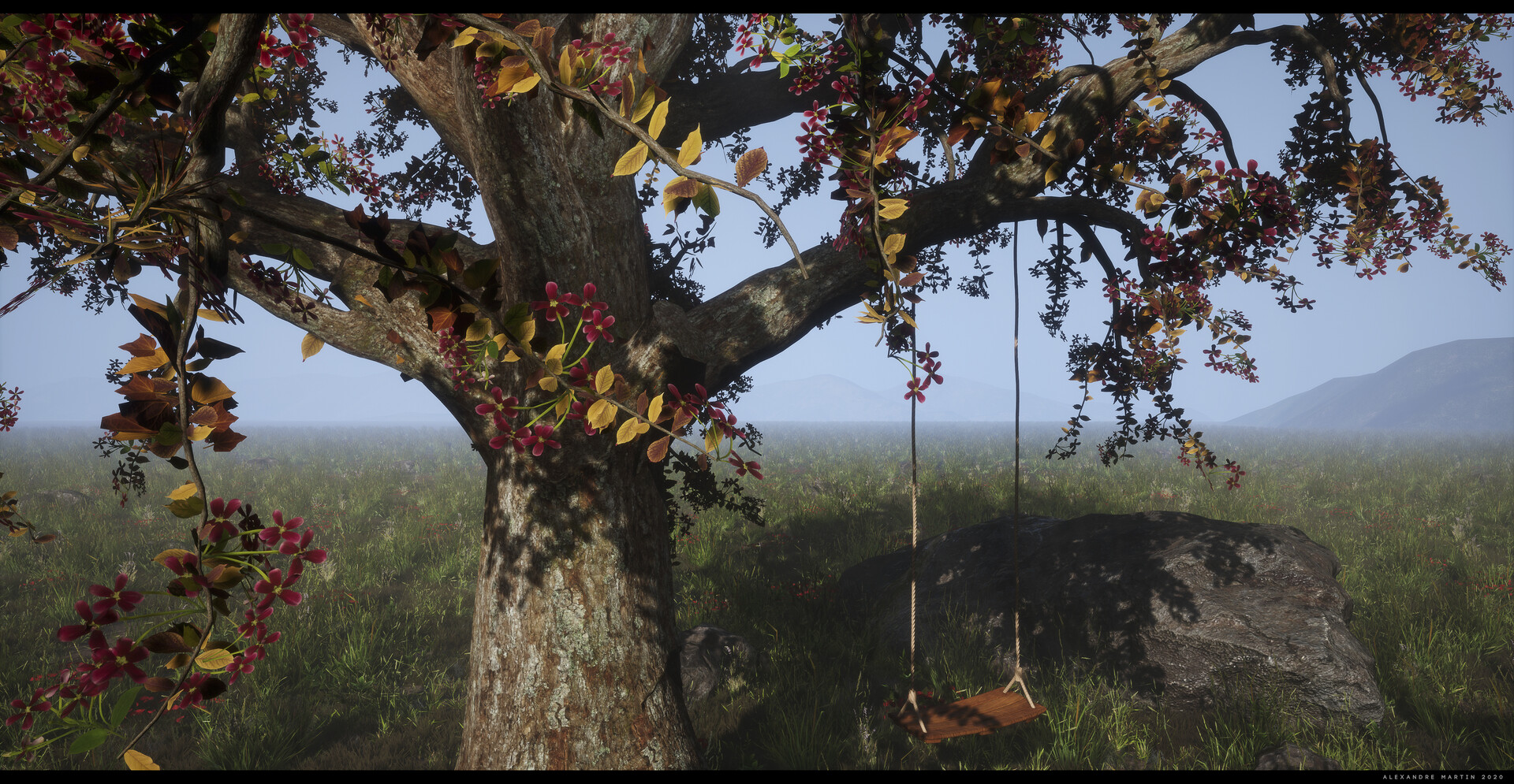 ArtStation - Tree and swing