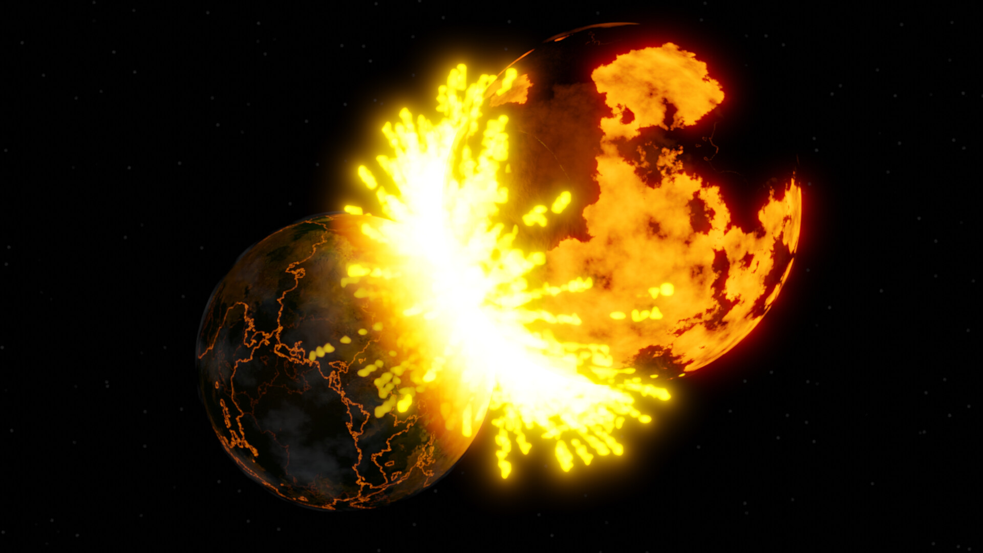 ArtStation - Planet Collision