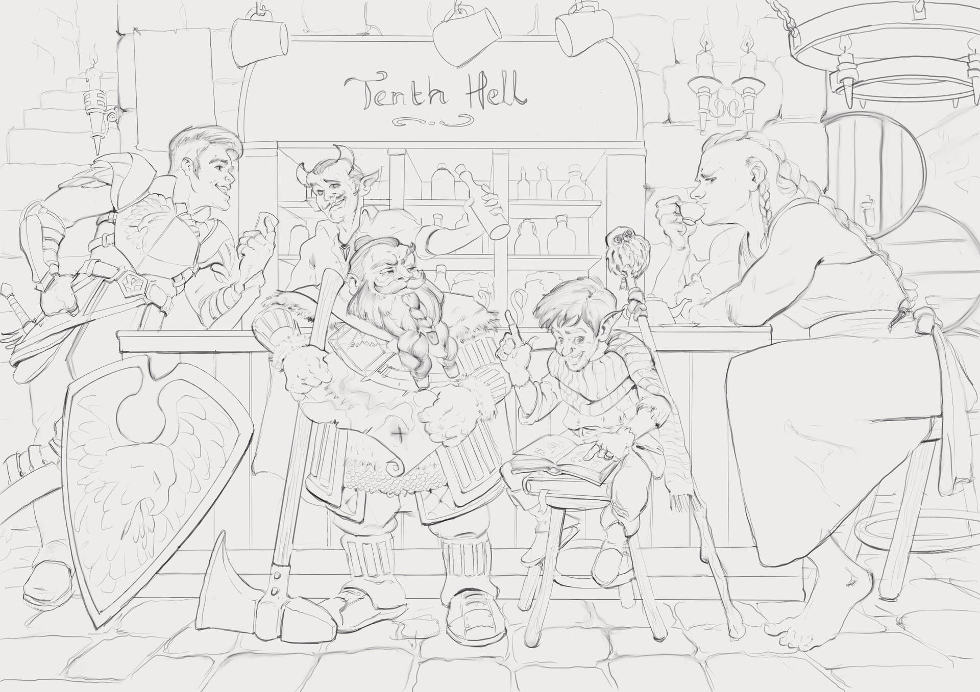 ArtStation - Tenth hell line art