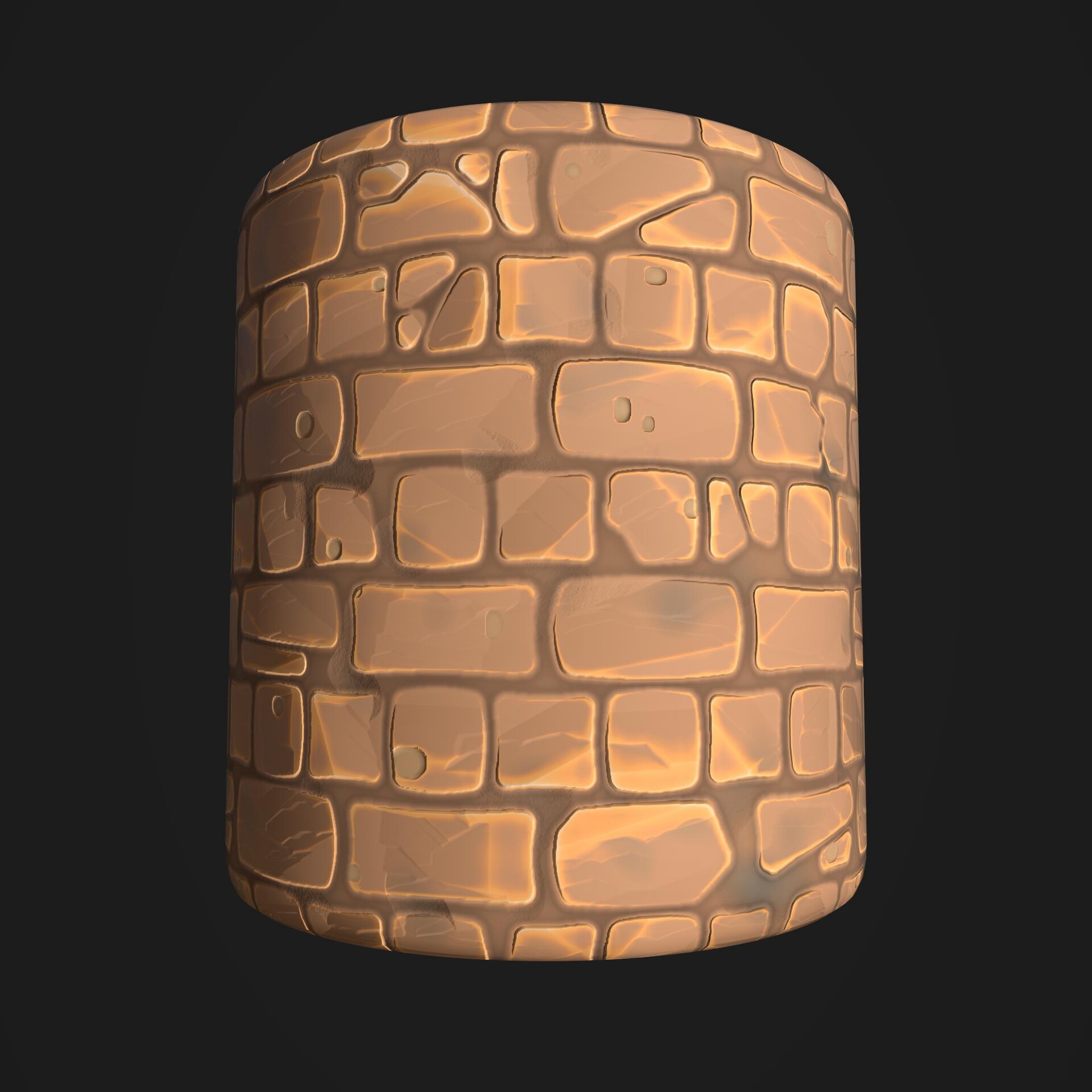 ArtStation - Stylized Brick Wall