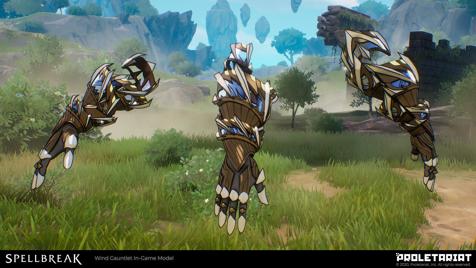 Shawn Witt - Spellbreak Wind Gauntlet Concepts and Model