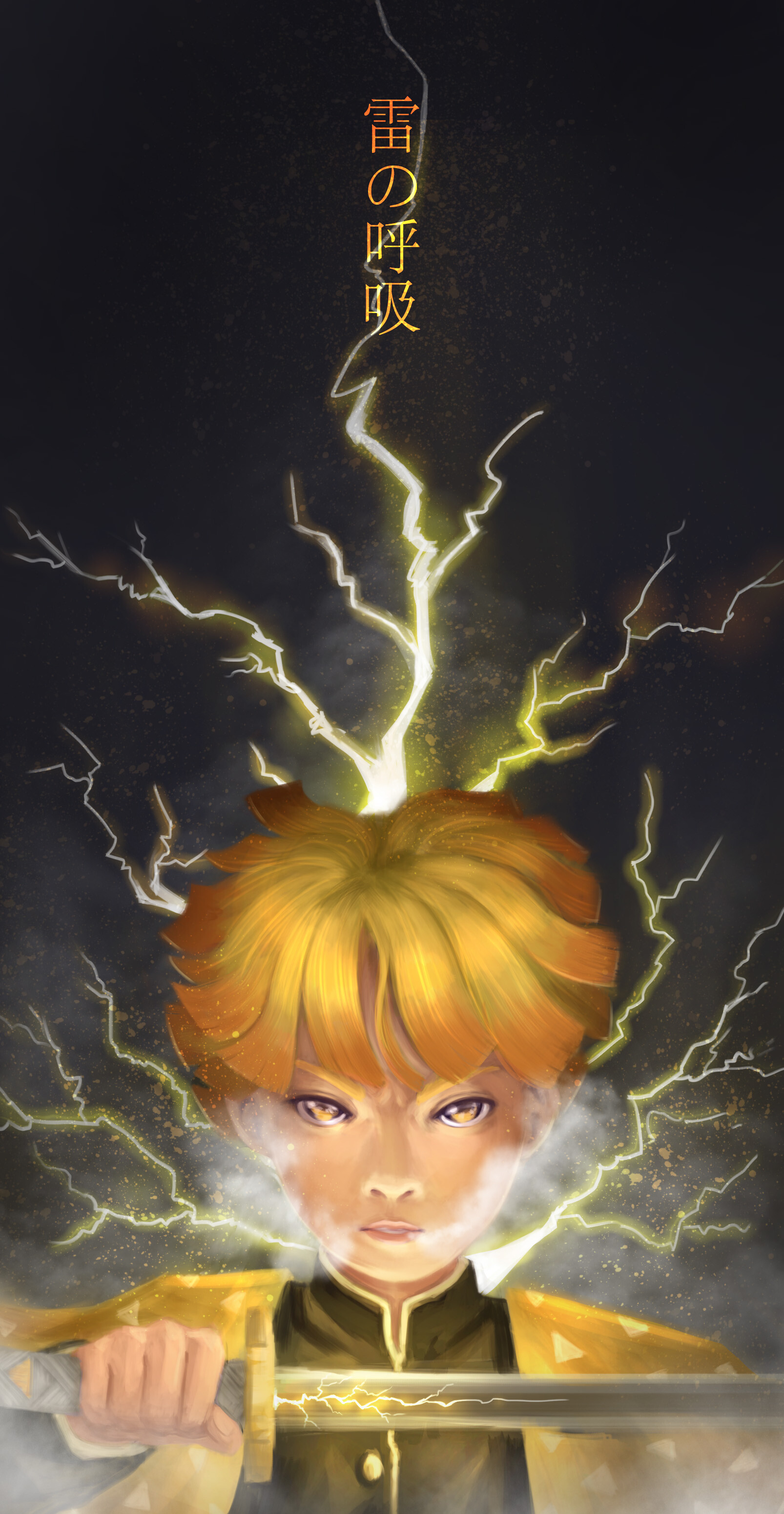 ArtStation - Demon Slayer-Agatsuma Zenitsu