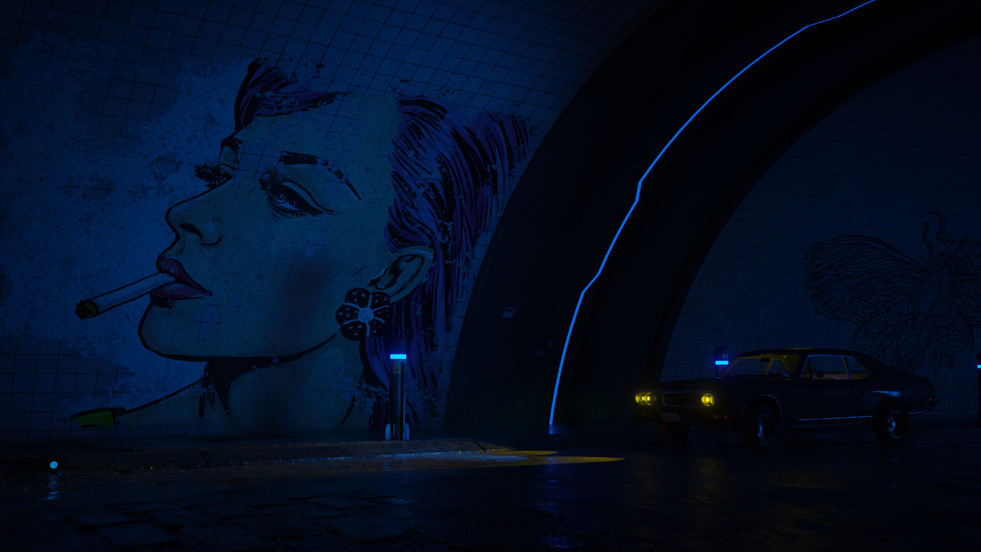 ArtStation - Cyberpunk Lighting Test