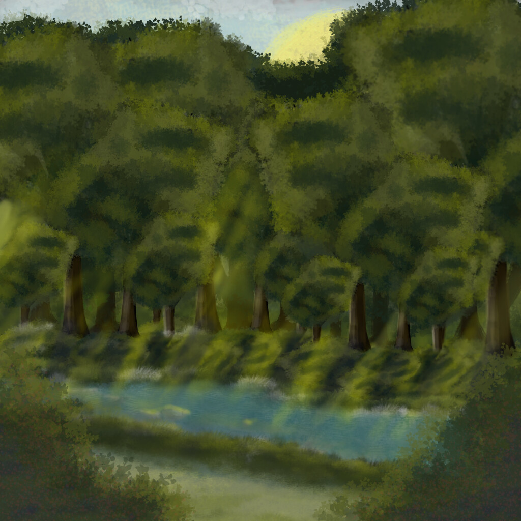 ArtStation - Simple forest scenery