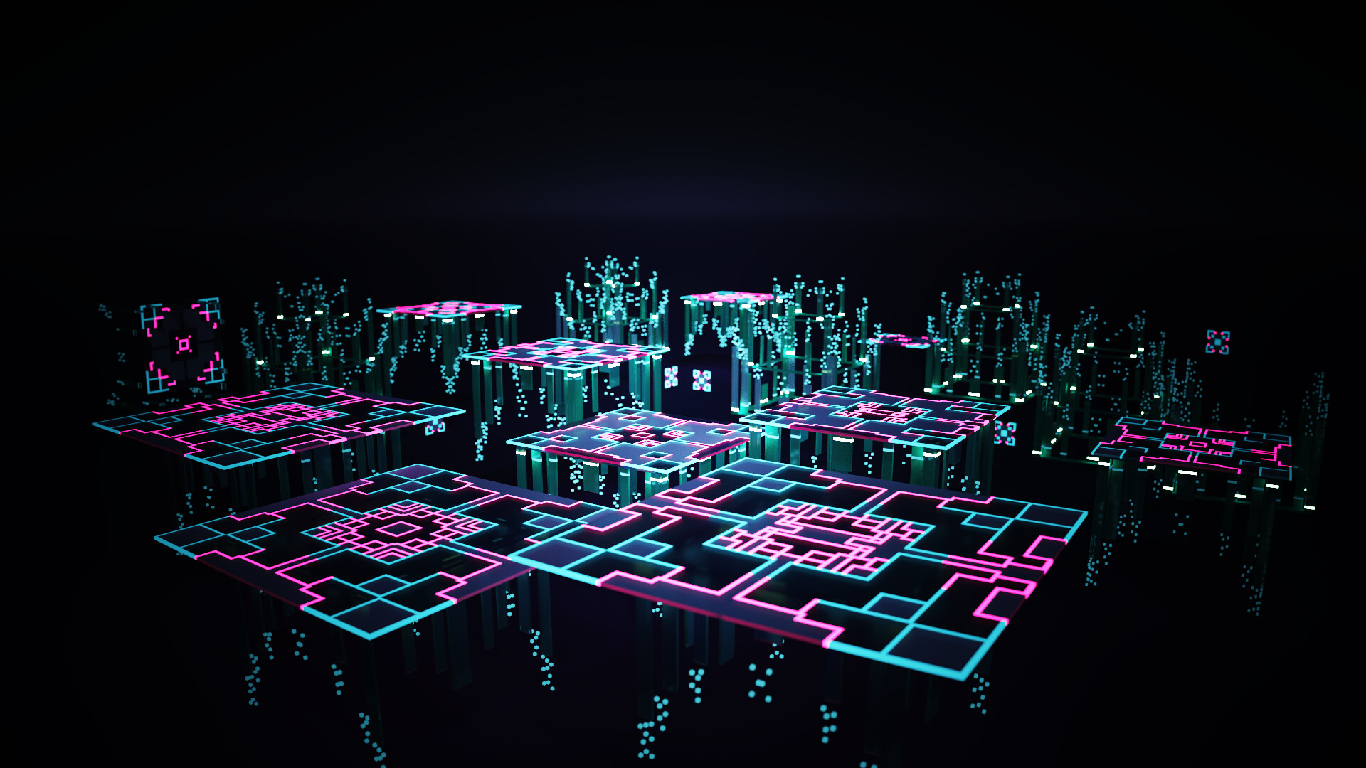 ArtStation - Neon platforms