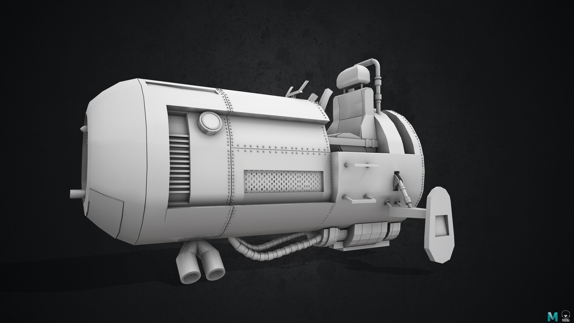 ArtStation - Retro future vehicle
