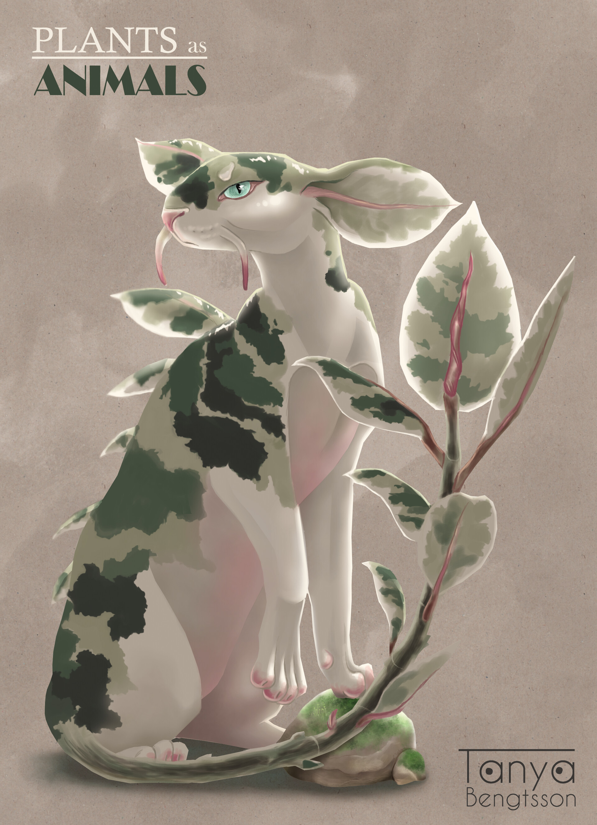 ArtStation - Plants as Animals - Ficus Elastica Tineke