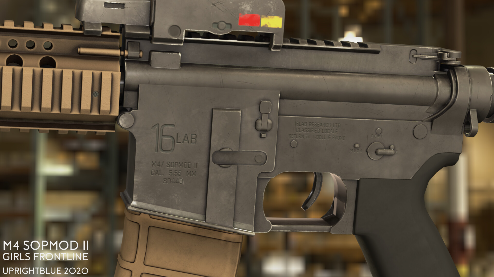 UprightBlue - M4 Sopmod II