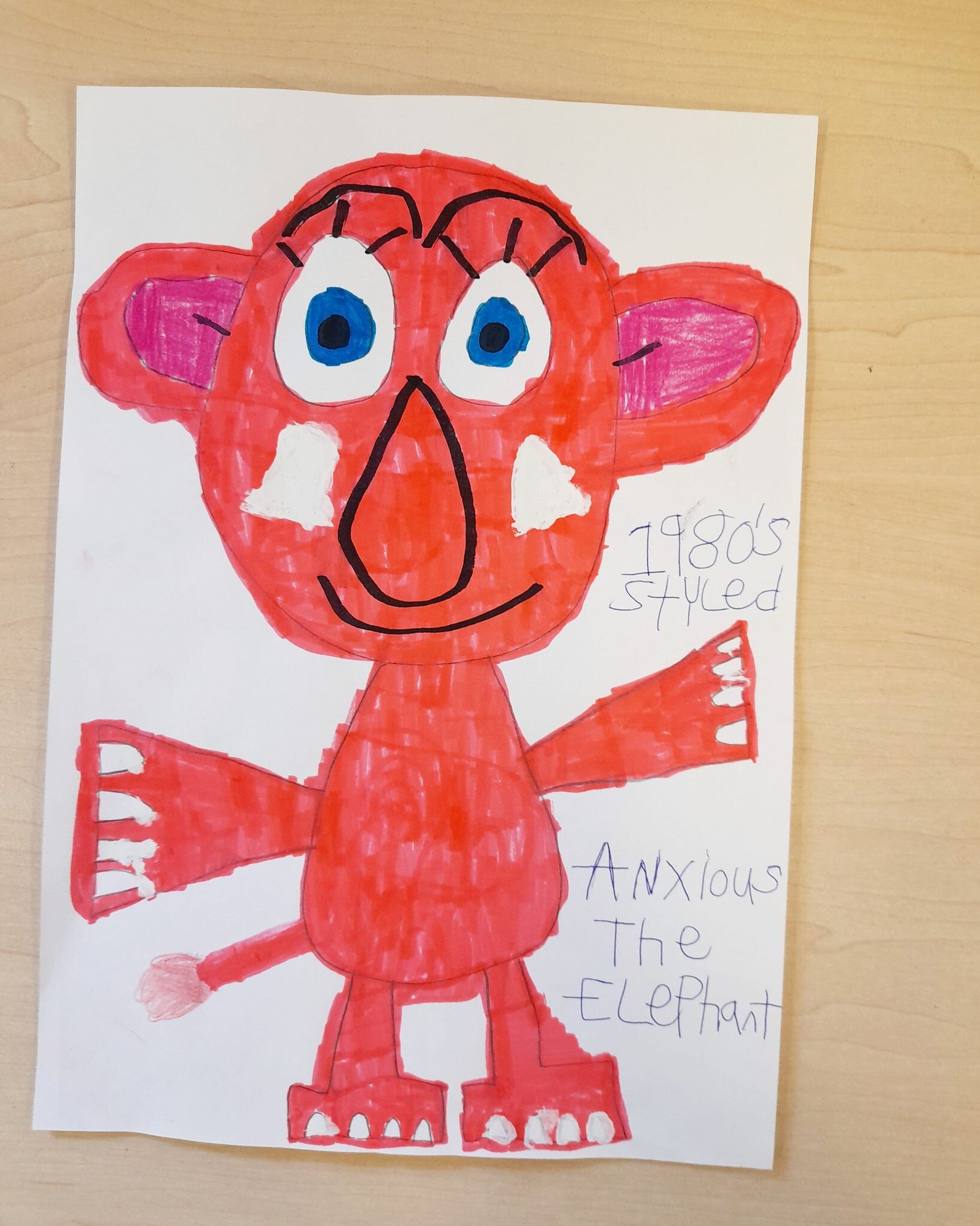 ArtStation - 1980s Styled Version Of Anxious The Elephant