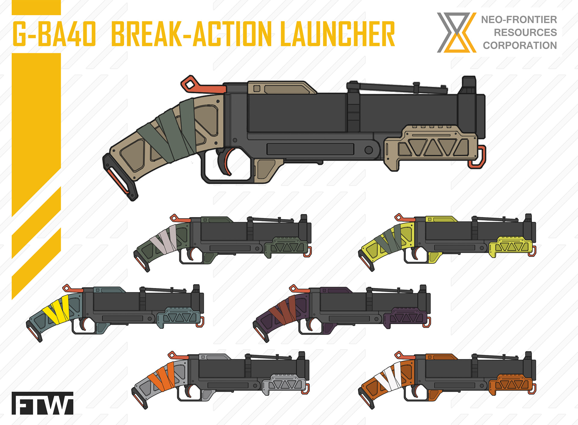 FTWilliams - Sawed-Off Grenade Launcher - G-BA40