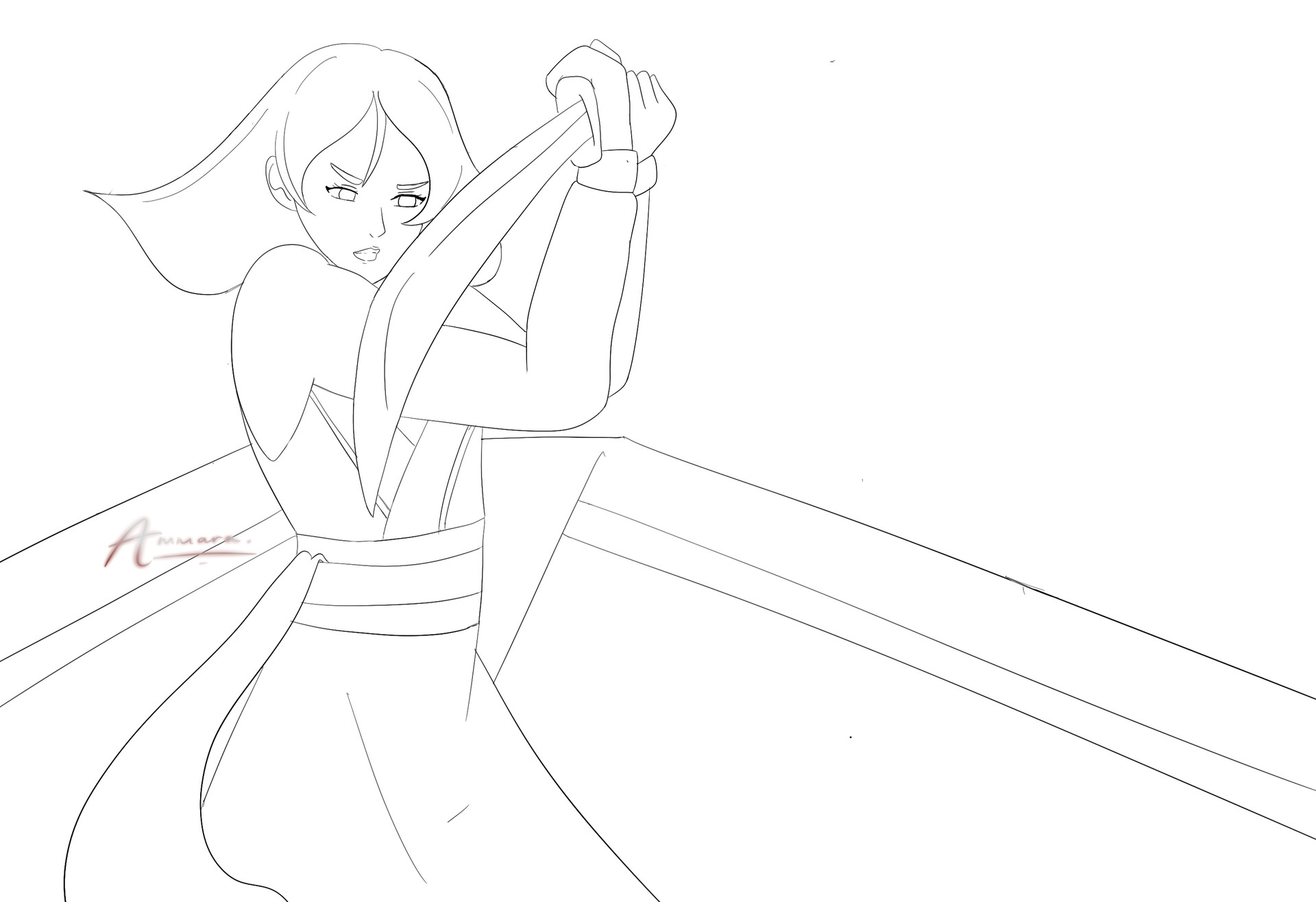 mulan fighting pose