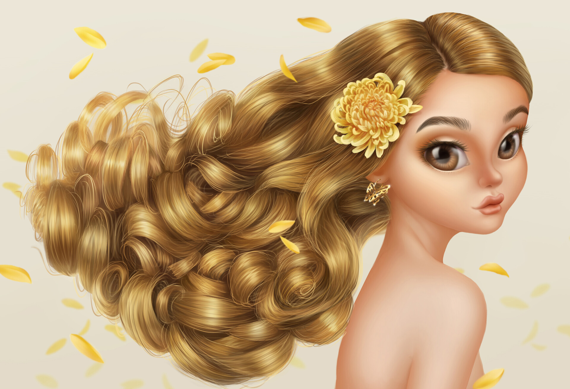 ArtStation - Golden Hair