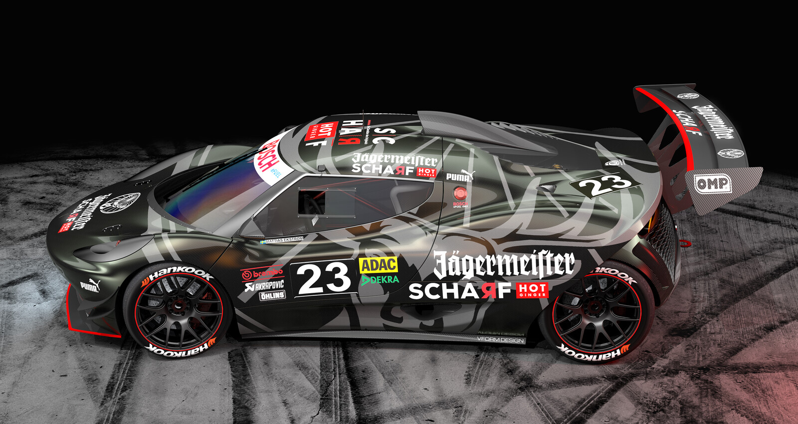 Mattias Vesterlund - VForm Design Rotary-electric Race Car Concept