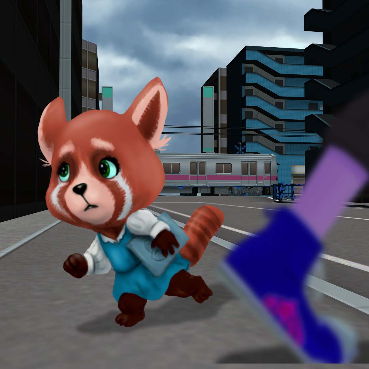 ArtStation - Retsuko goes to work