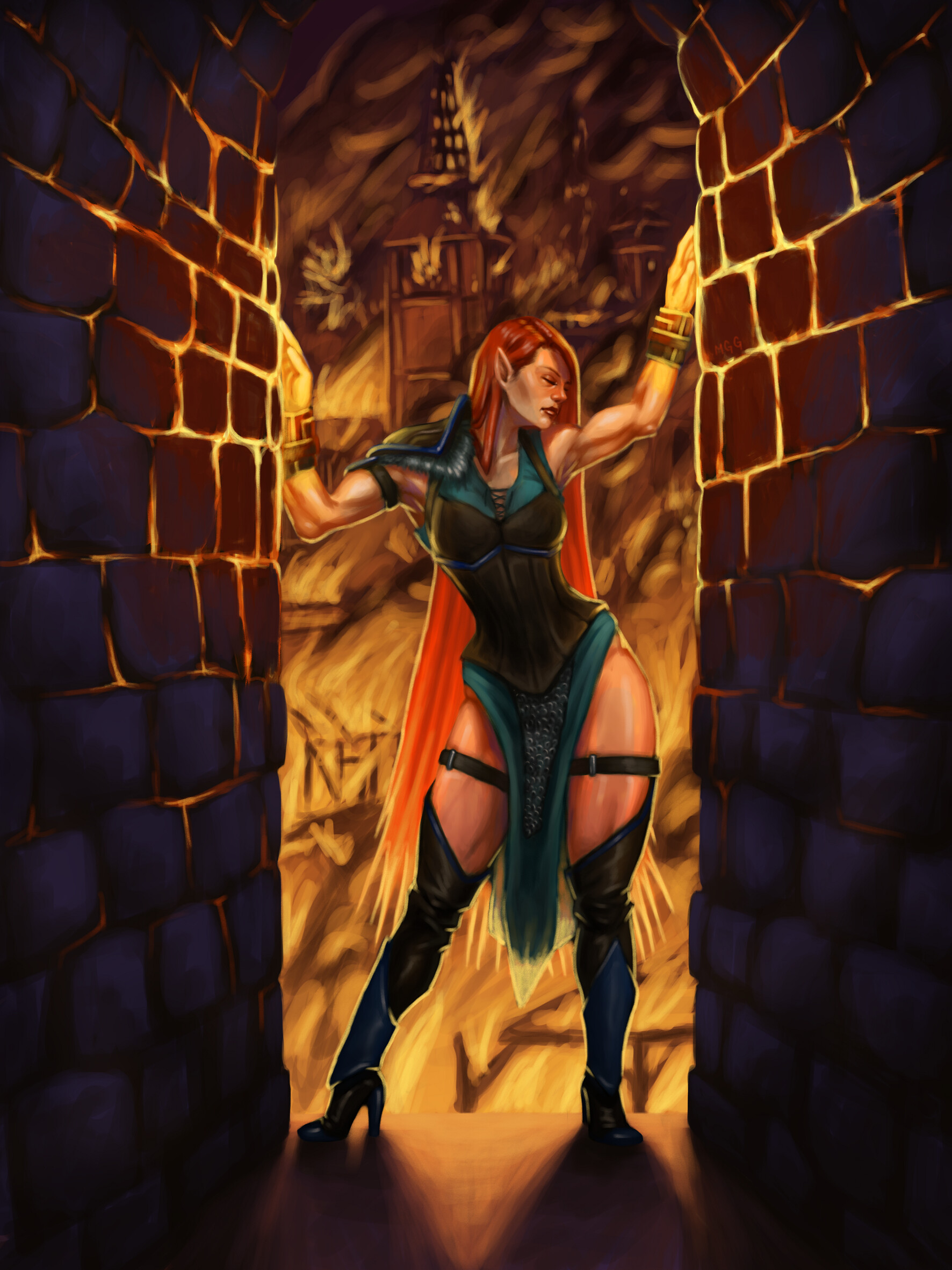 ArtStation - fire elf