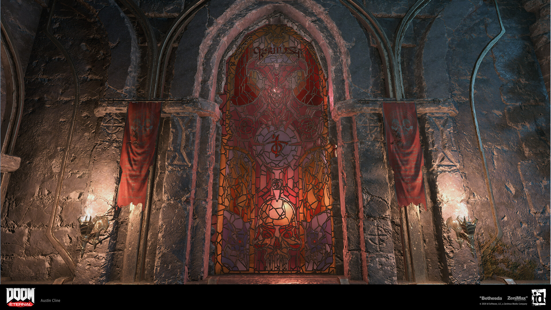 Austin Cline - Doom Eternal Stained Glass