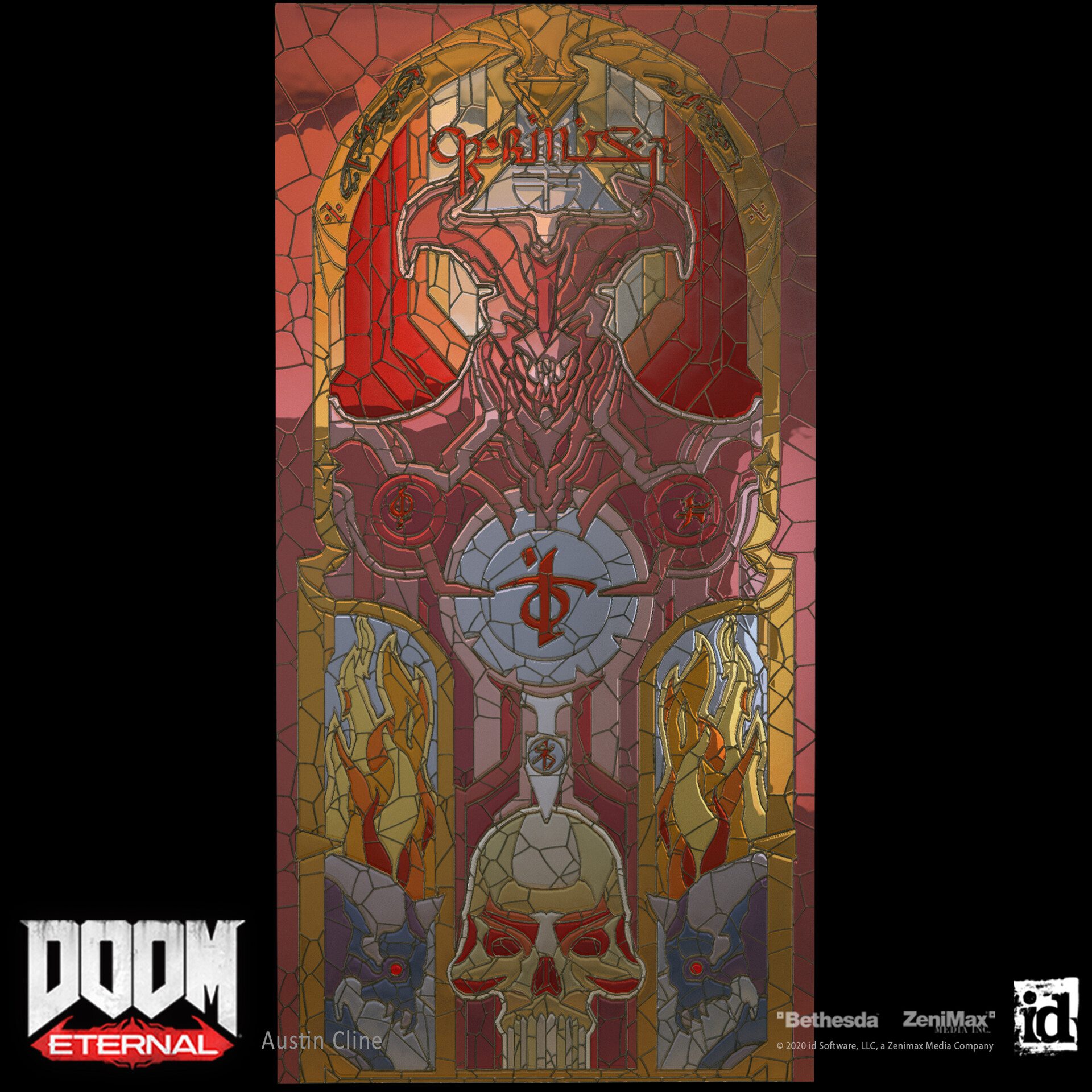 Austin Cline - Doom Eternal Stained Glass