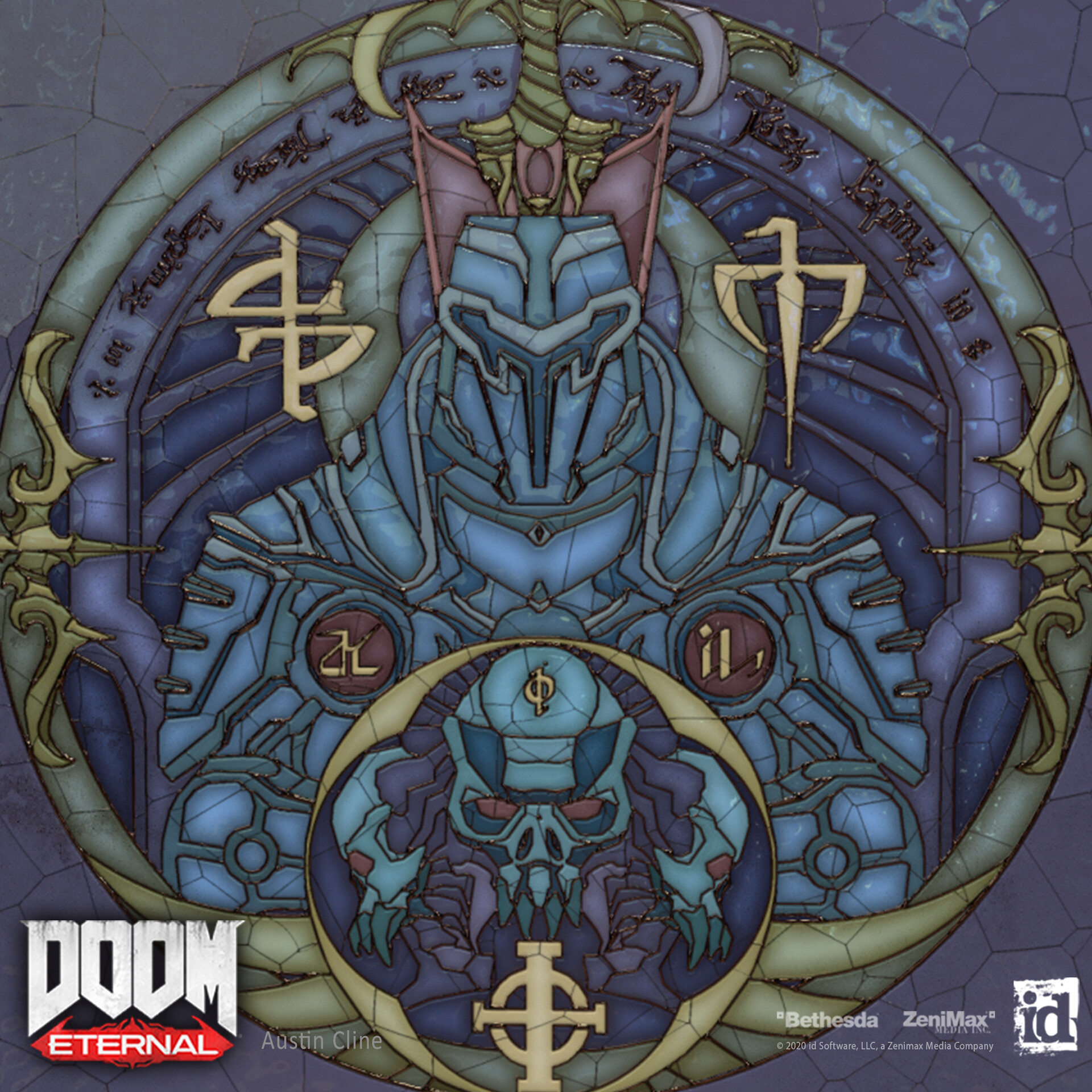 Austin Cline - Doom Eternal Stained Glass