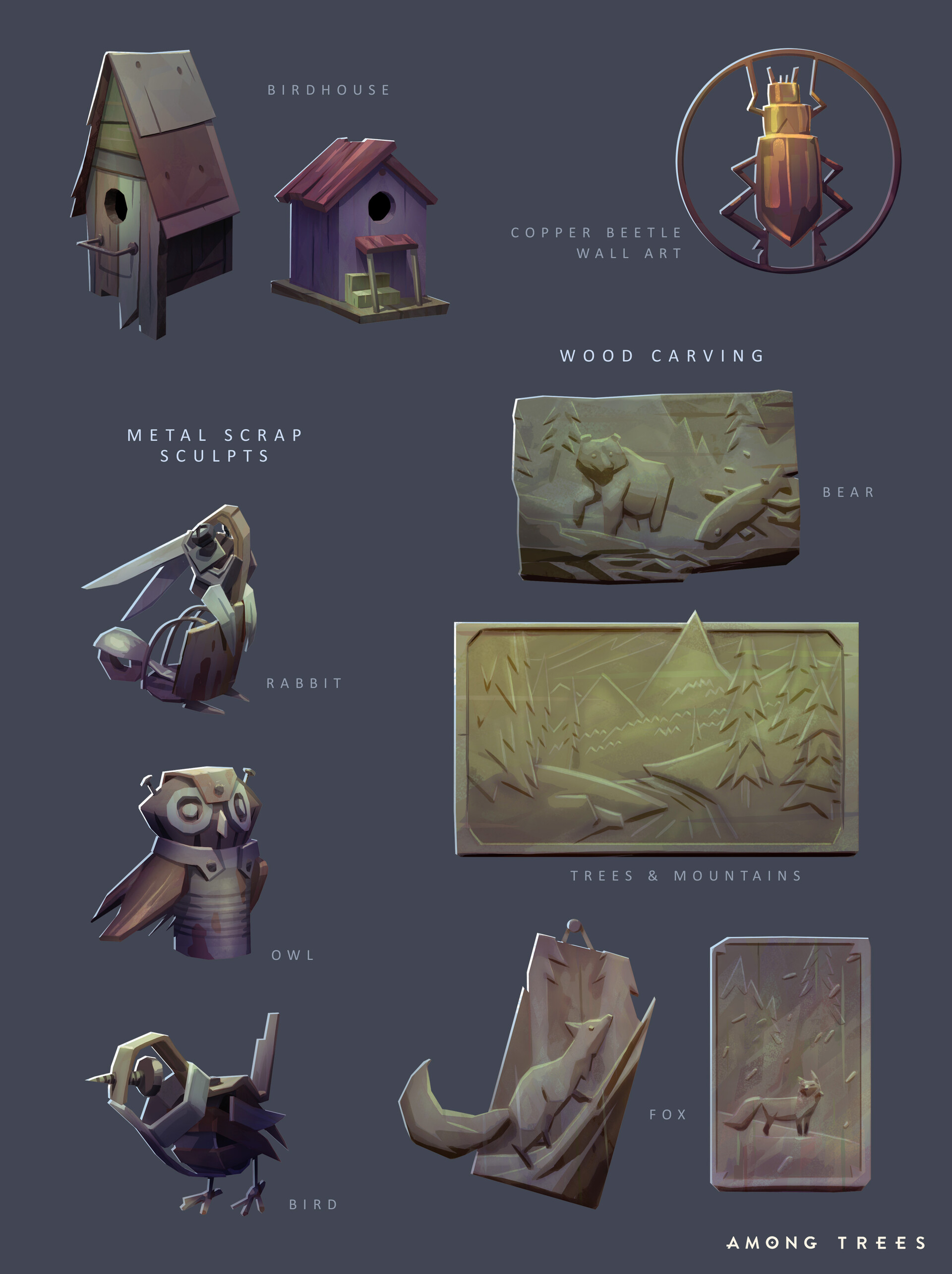 Michel Donze - Among Trees - Cabin Decoration Items