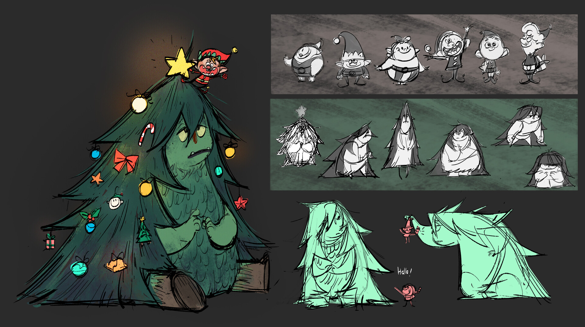 ArtStation - Christmas character design
