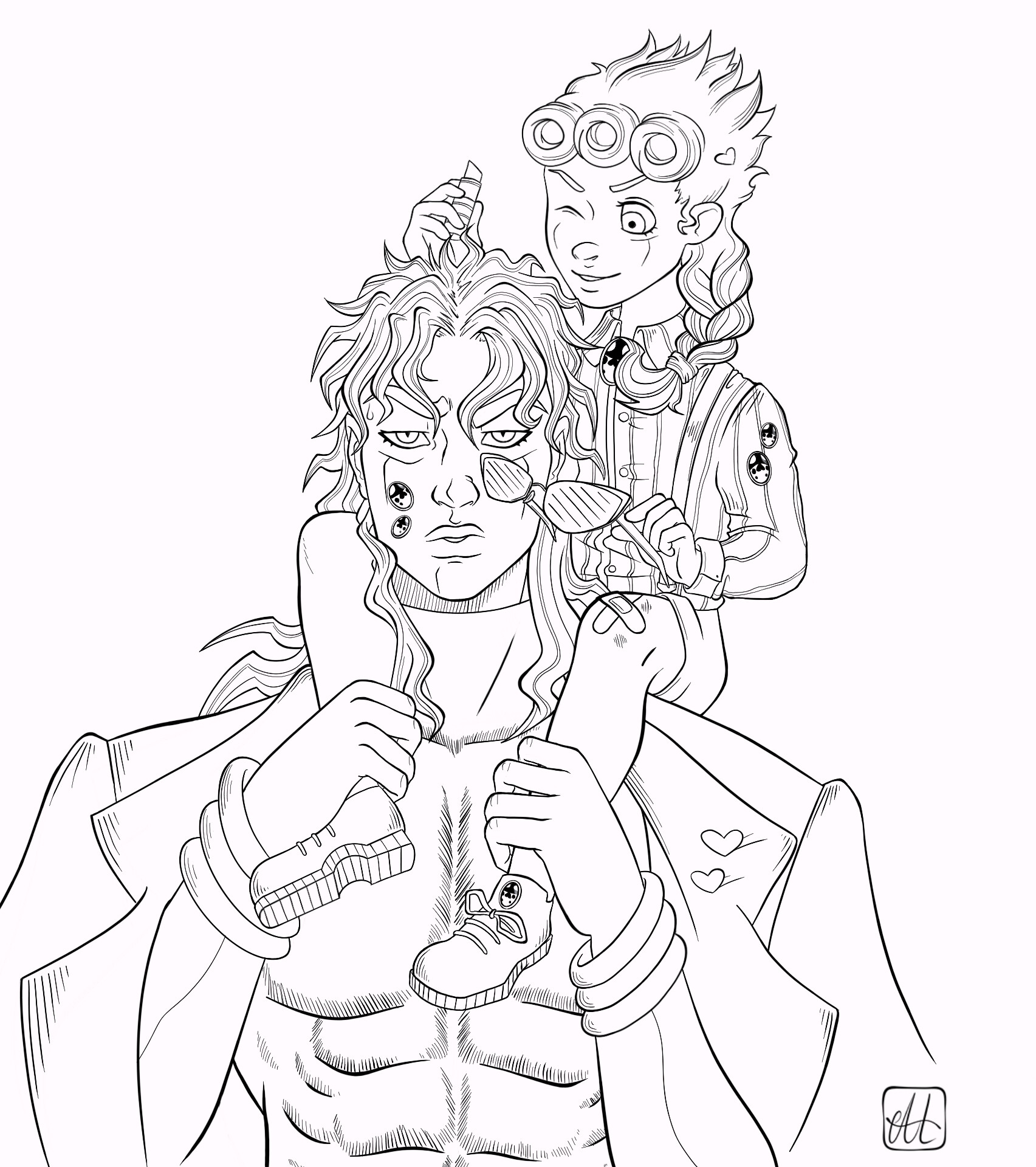 dio coloring pages