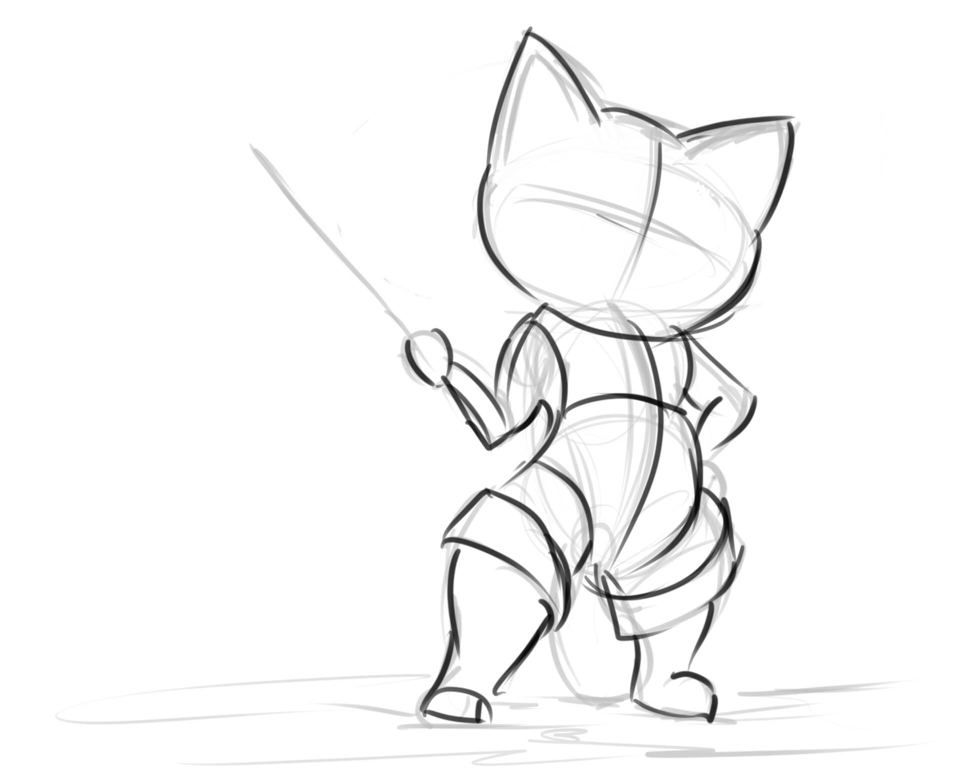 cat musketeer coloring pages