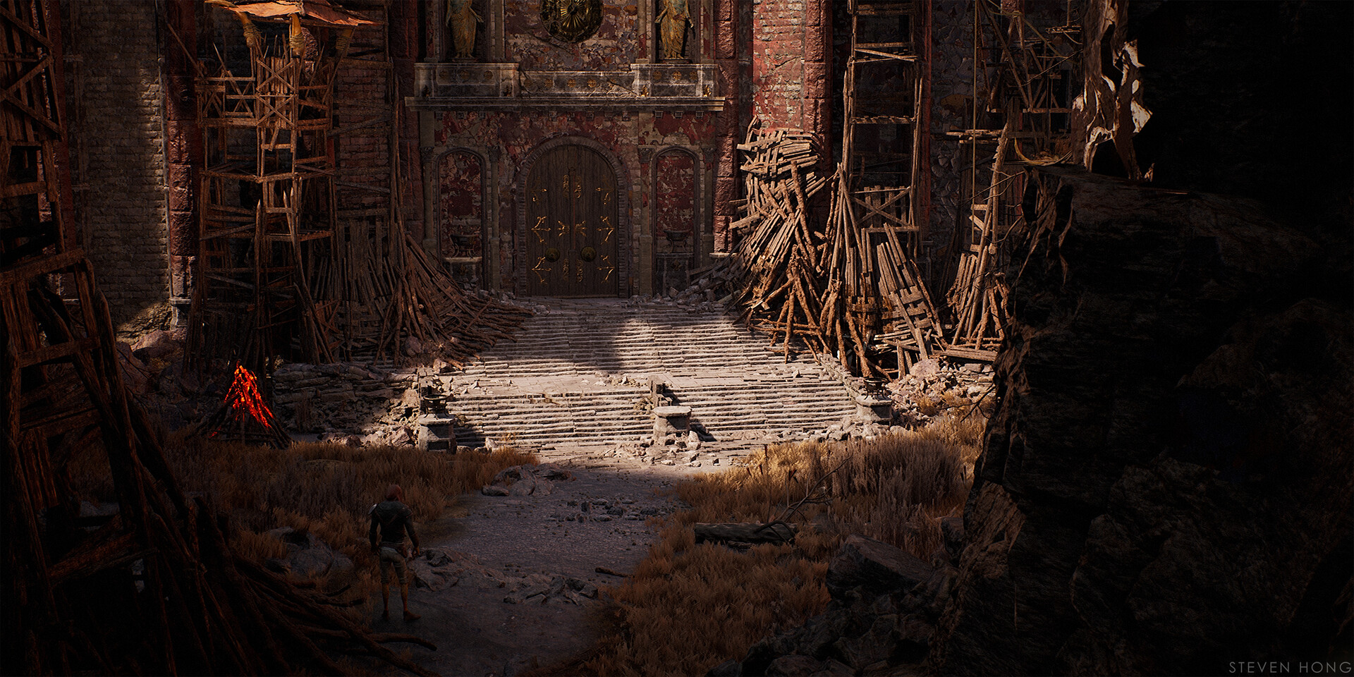 Steven Hong - Goblin Den: Castle Entrance (UE4)