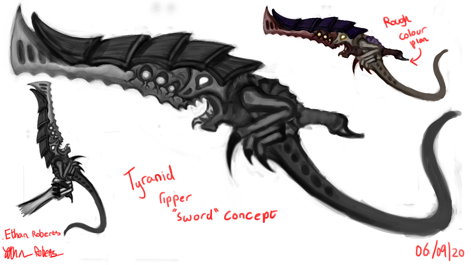 ArtStation - The Tyranid Ripper "Sword"