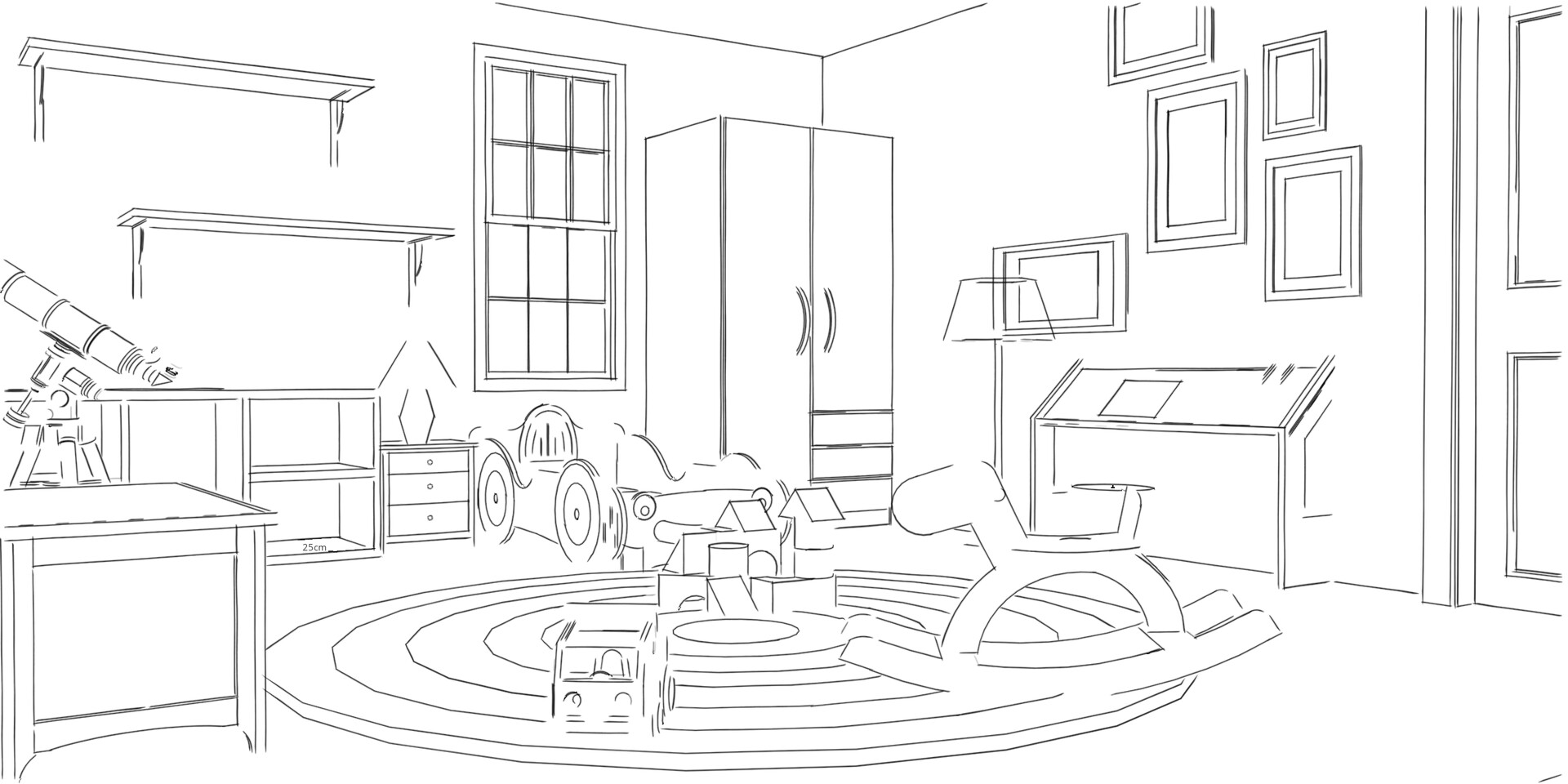 how to draw room sketchup