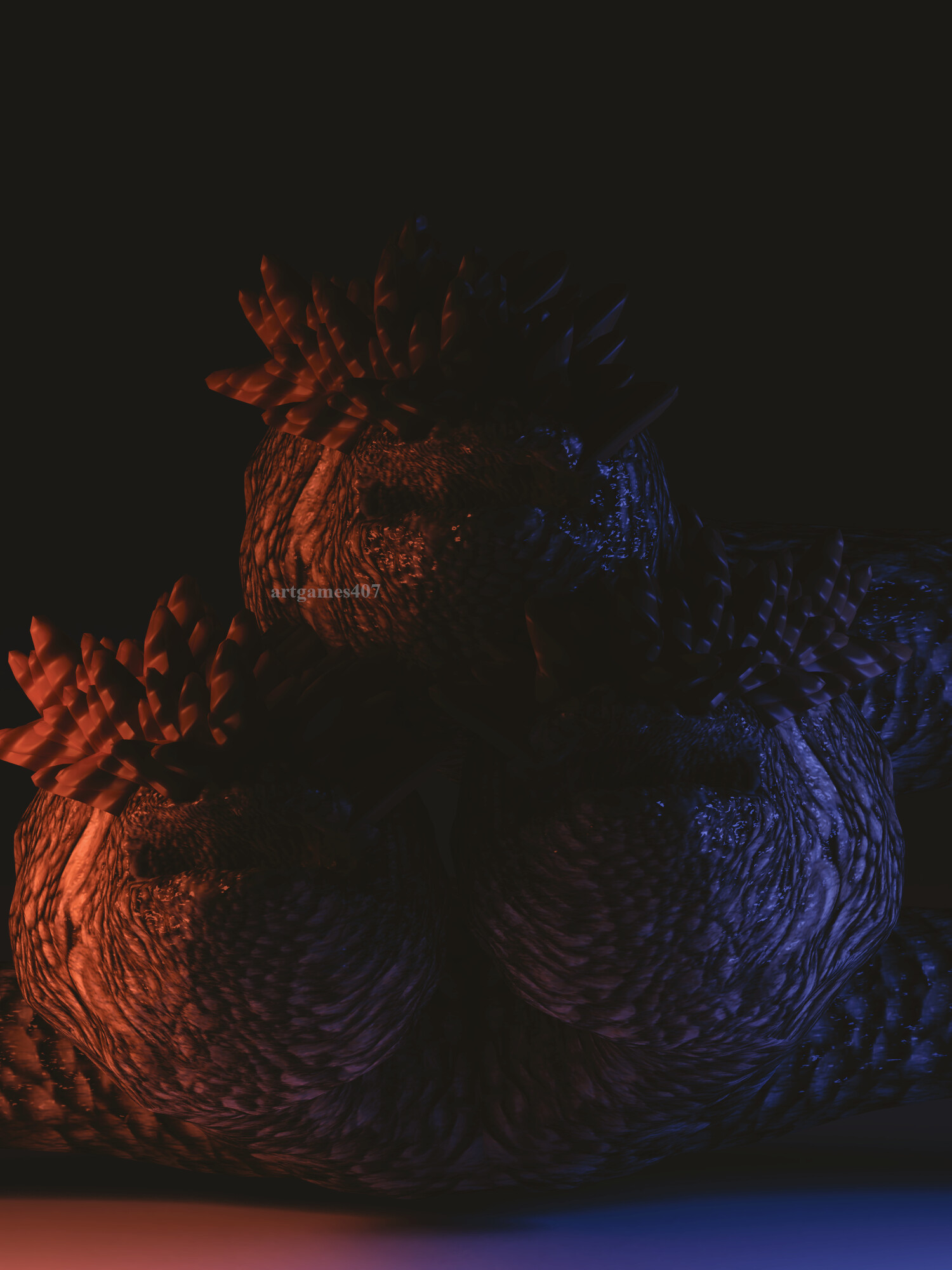 ArtStation - Three-headed worm