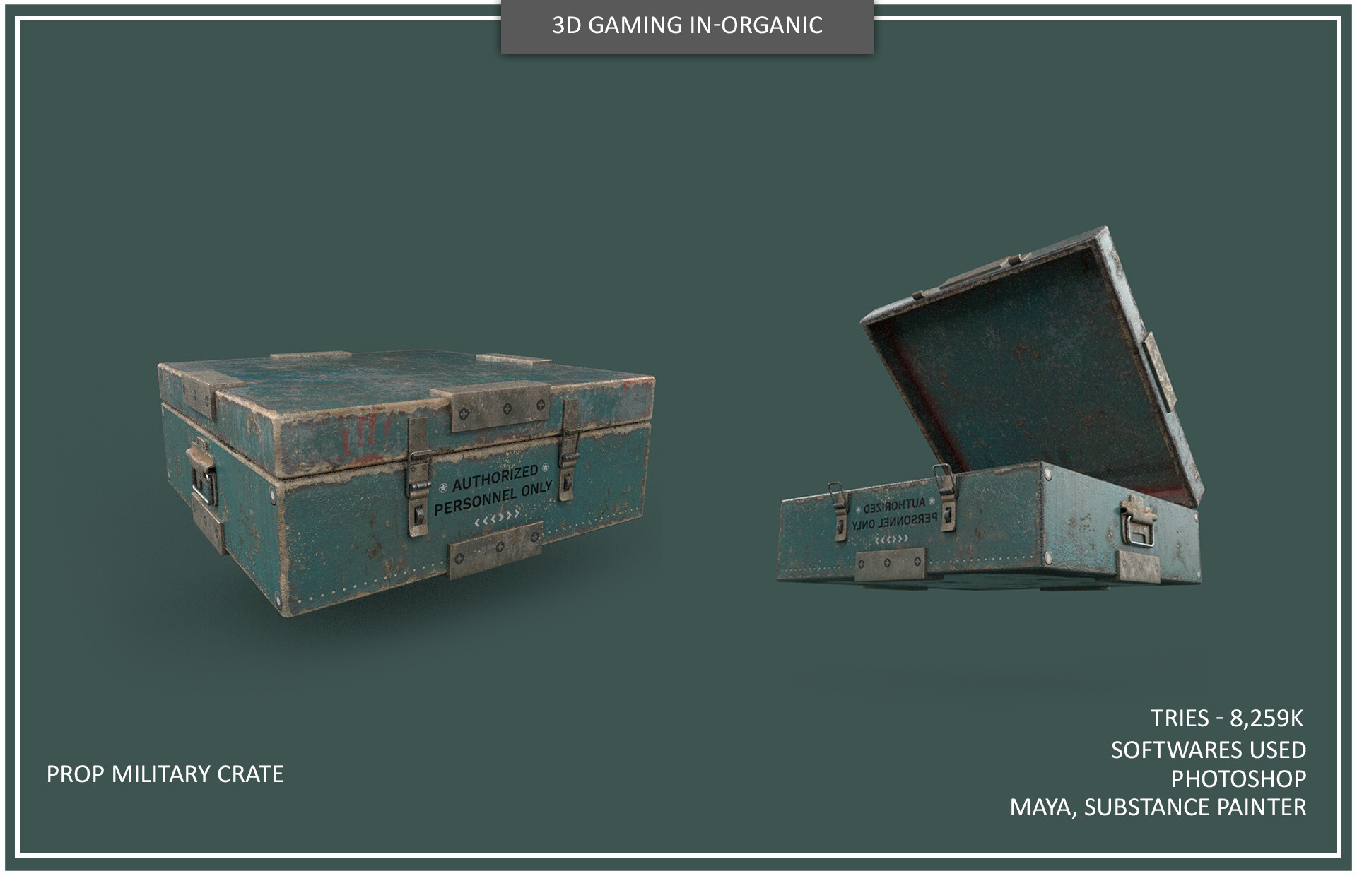 ArtStation - Prop military crate