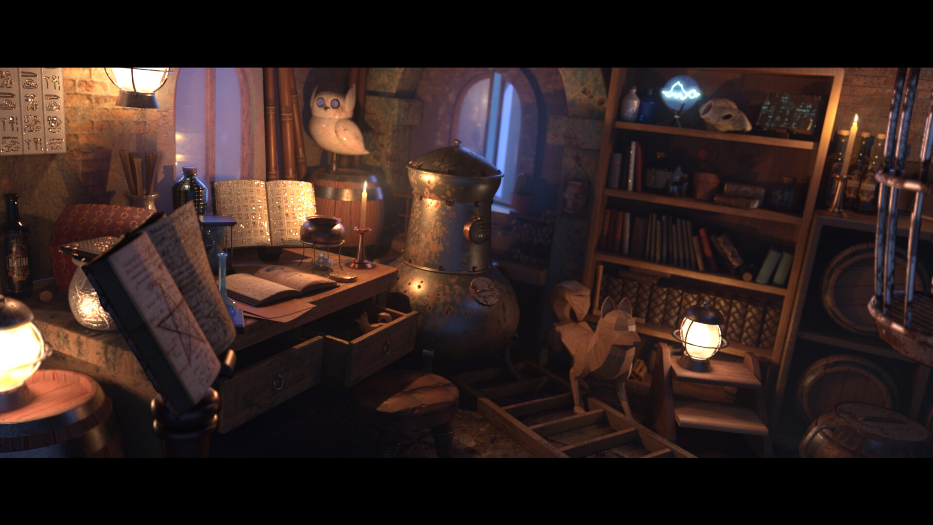 ArtStation - 3D Fantasy Scene Lighting Sets