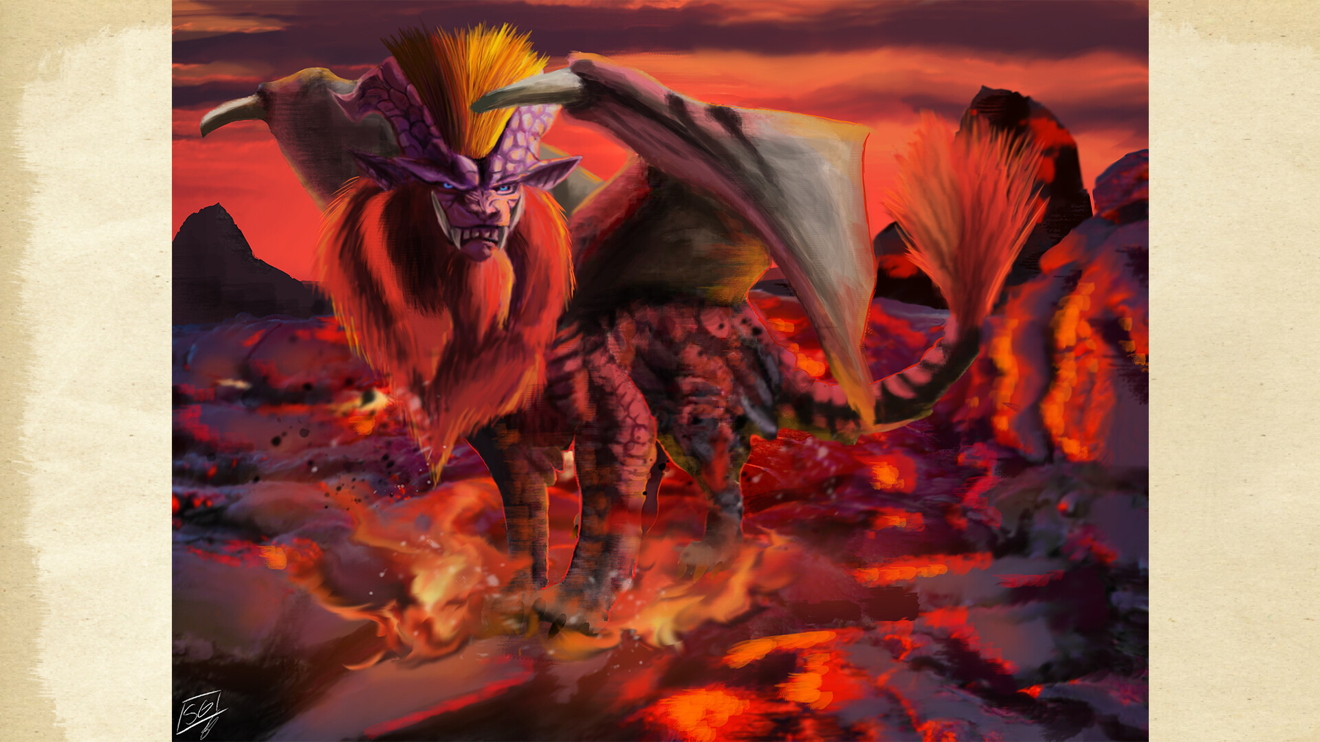 ArtStation - Teostra the Flame Emperor