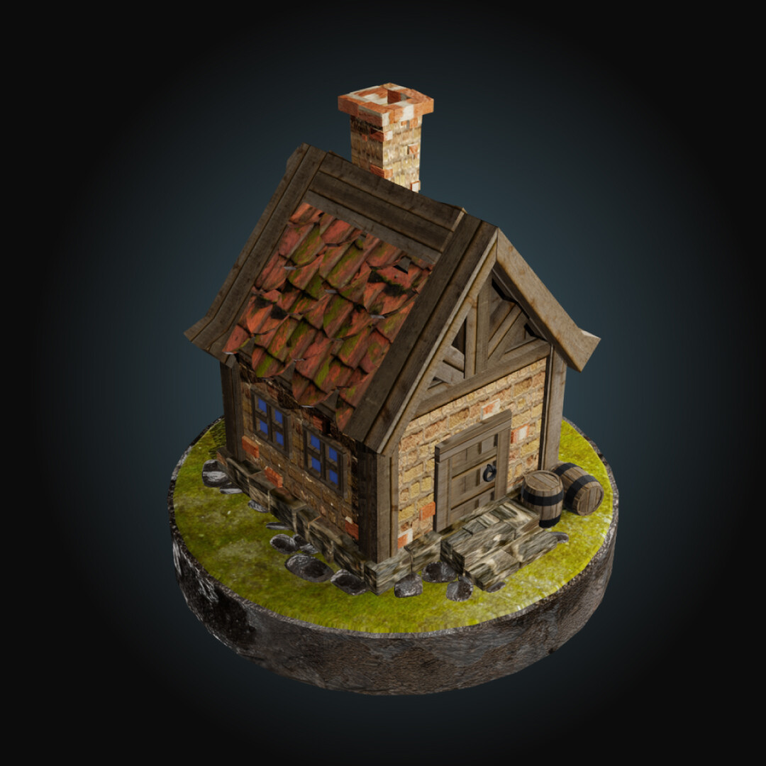 ArtStation - Medieval house. By reference. Author -rusaliti-brutaliti