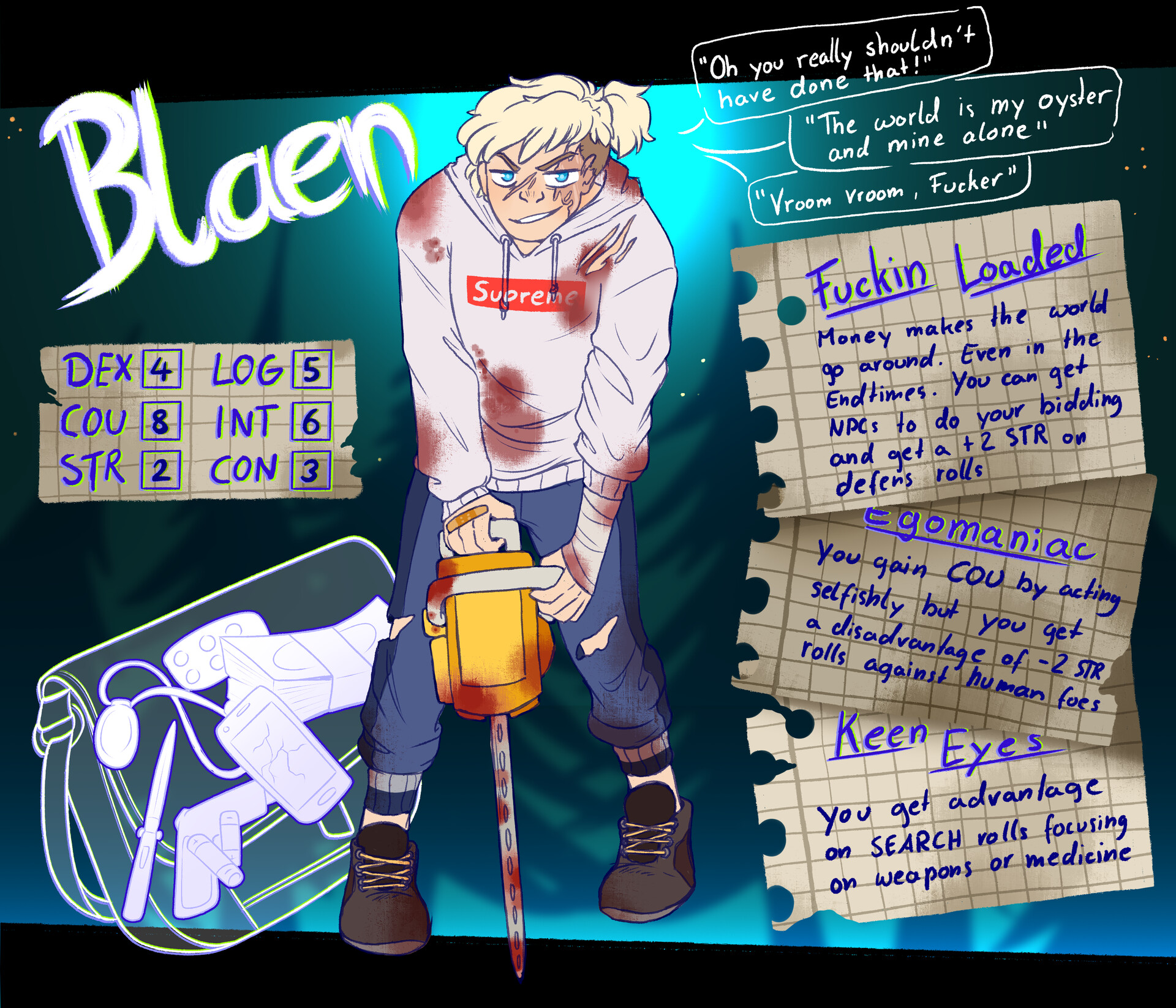 ArtStation - Zombie AU reference: Blaen