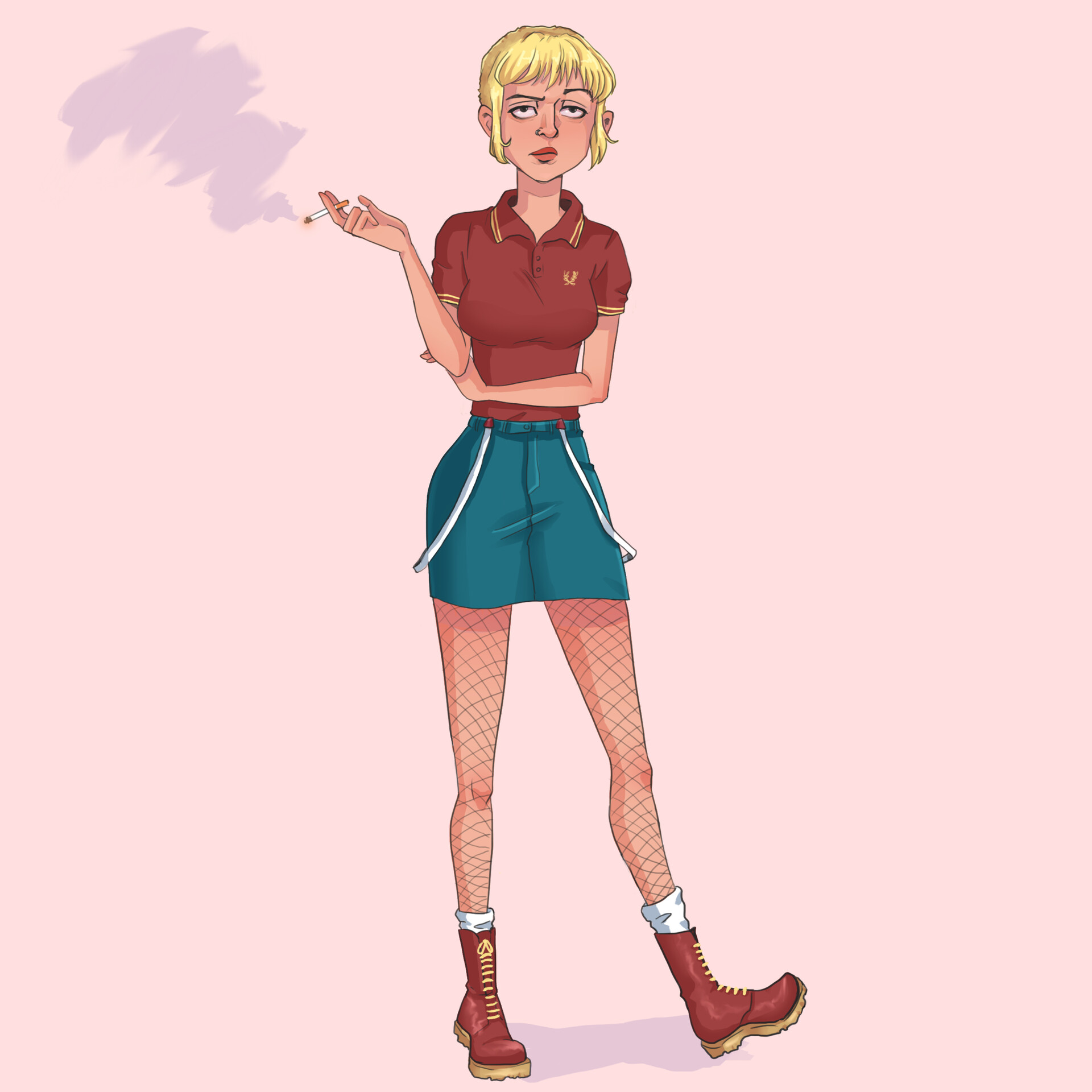 ArtStation - Skinhead Girl