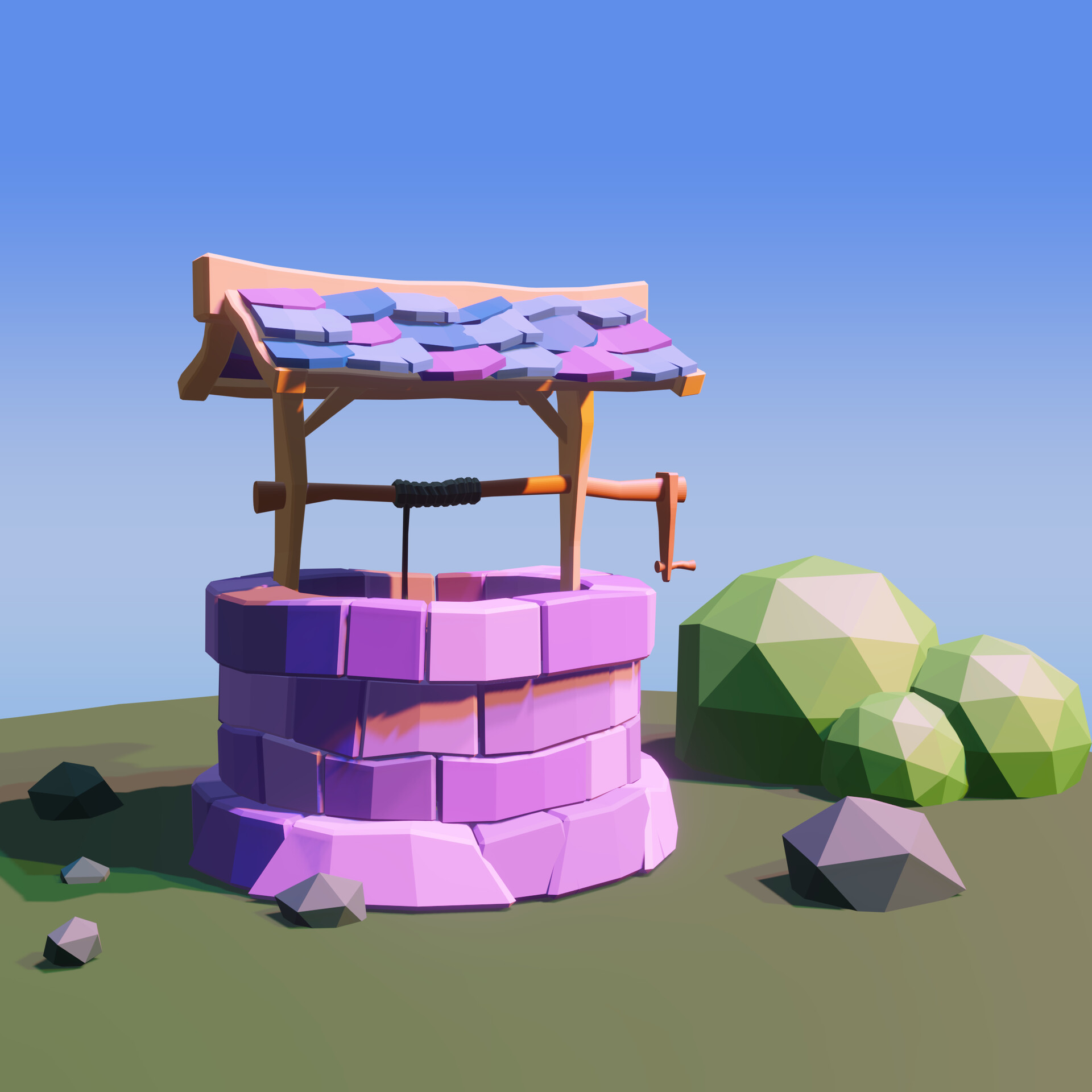 ArtStation - Cute magical well