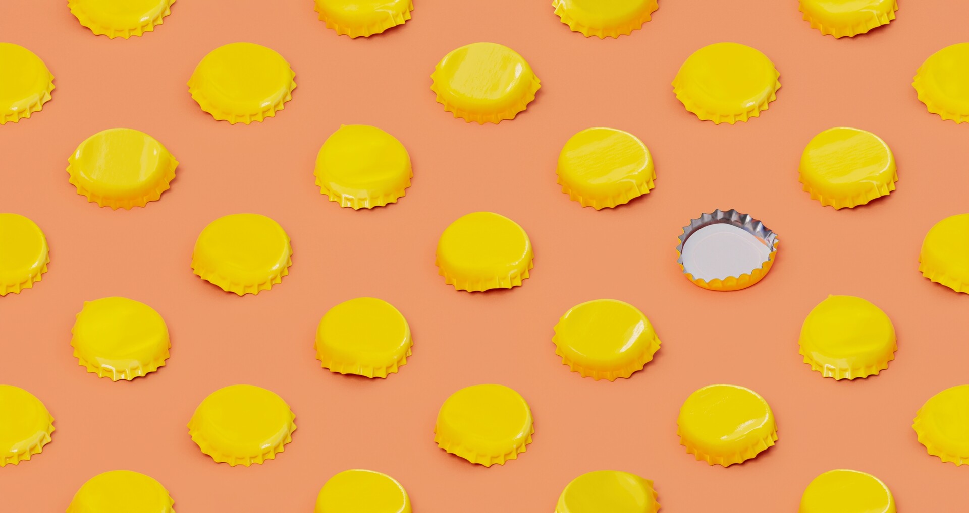 ArtStation - Yellow beer caps