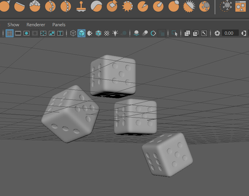 ArtStation - Dice Created In Maya