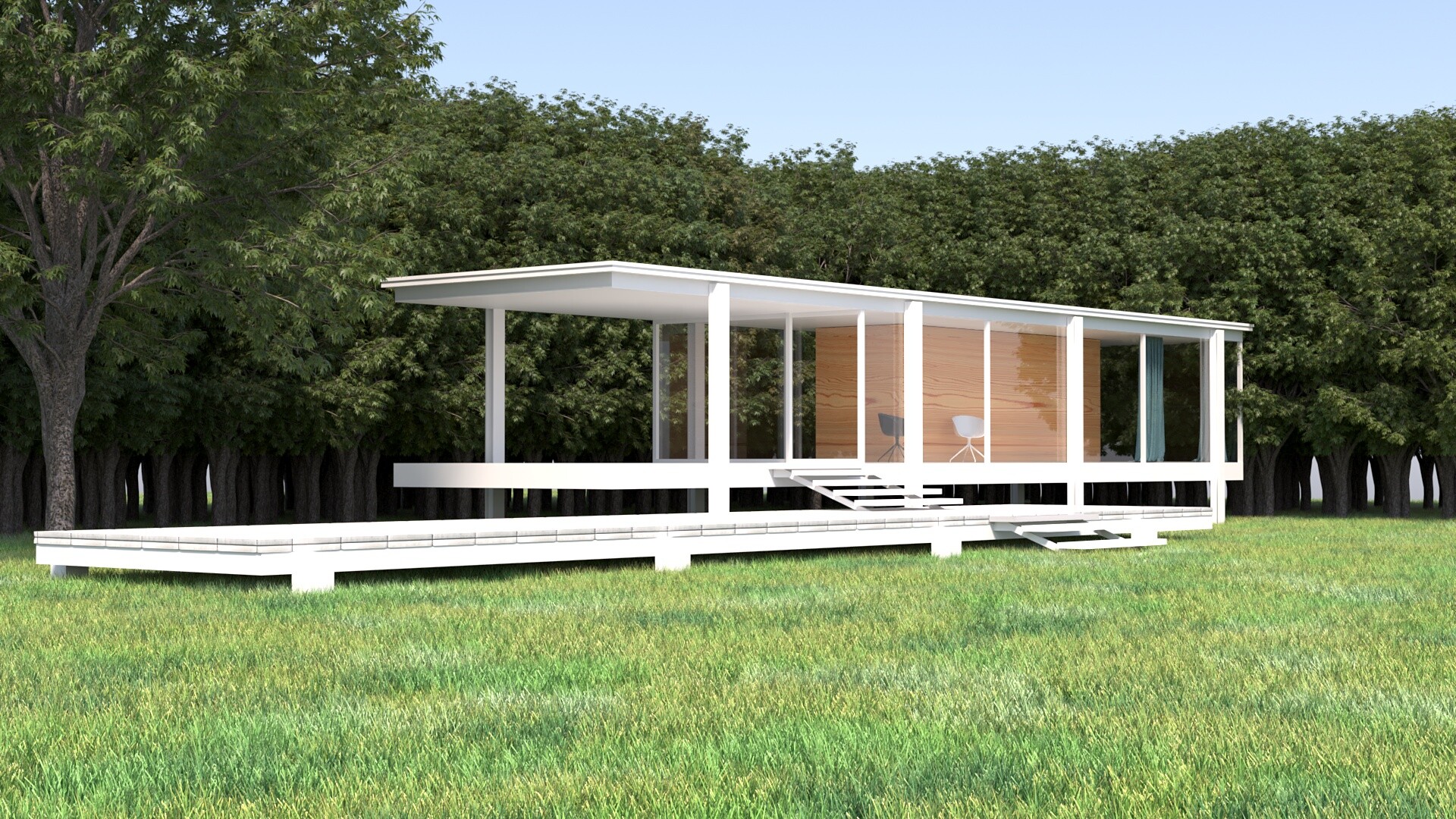 ArtStation - Farnsworth House model