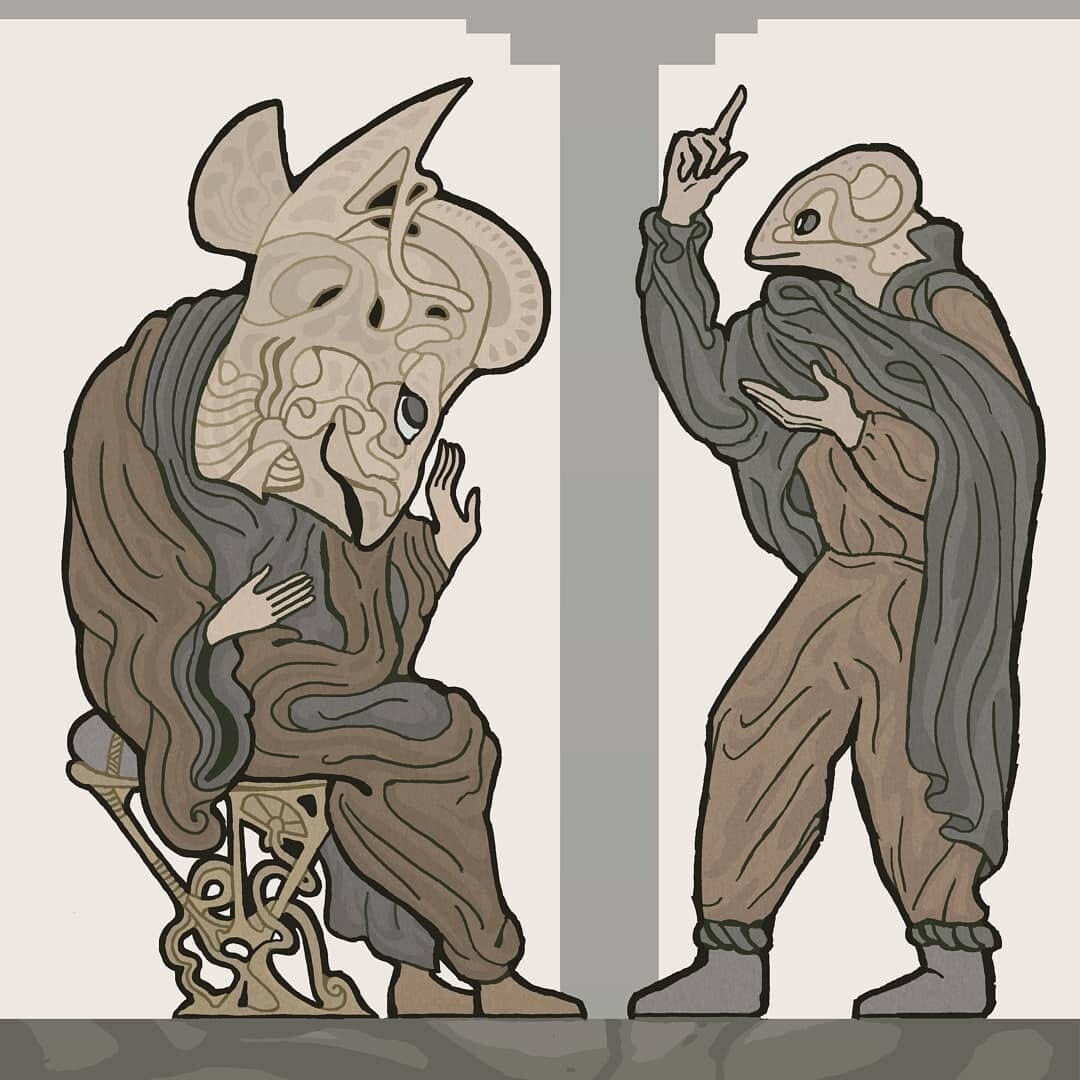 ArtStation - Two philosophers arguing