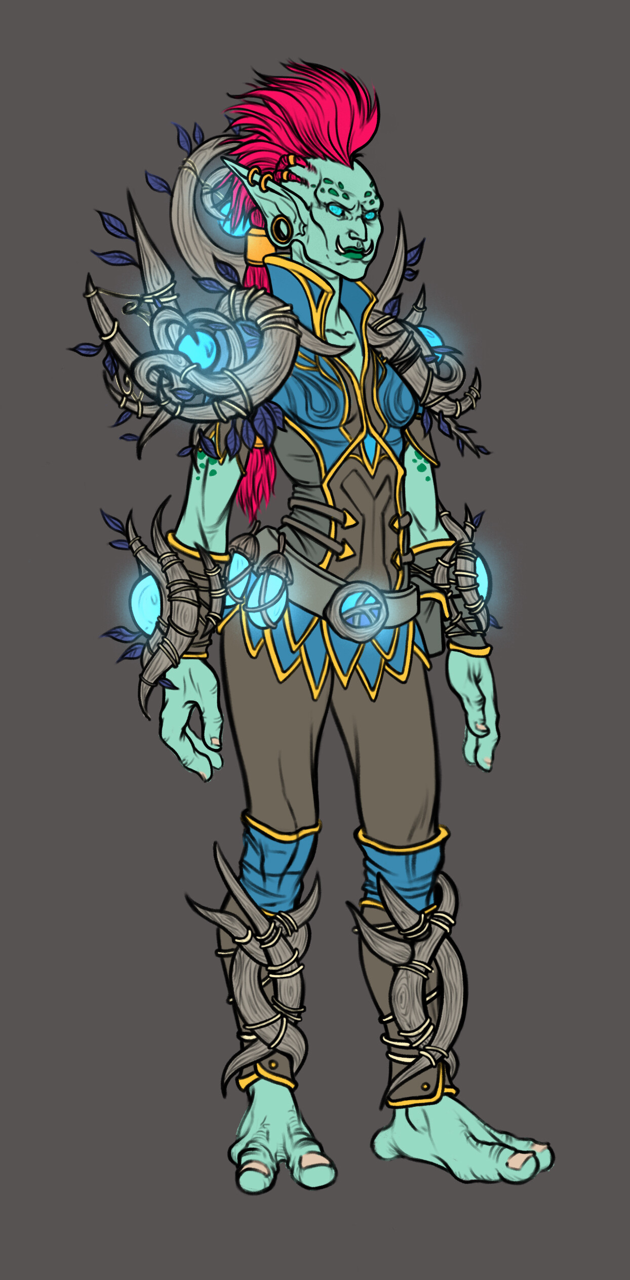 ArtStation - Night Fae Zandalari Troll Druid Fanart