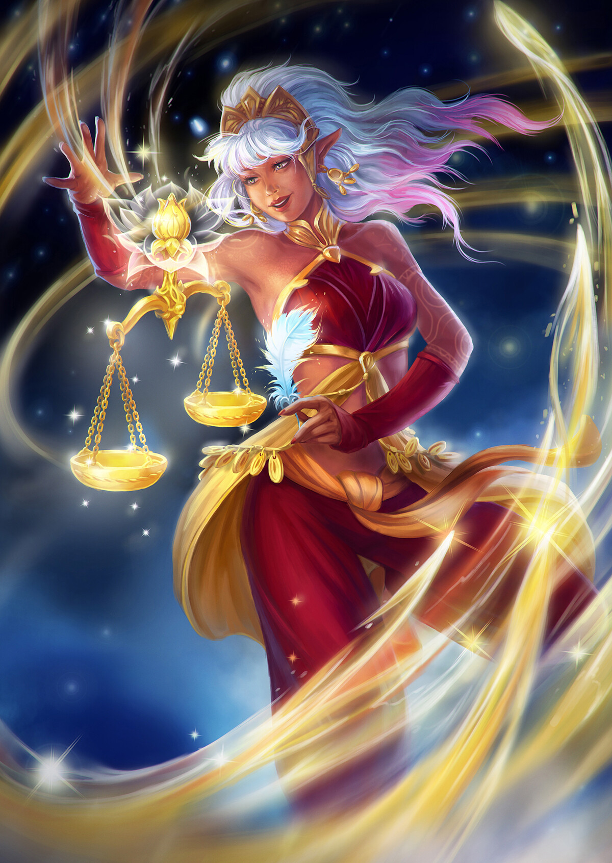 ArtStation - The sings of Zodiac - Libra