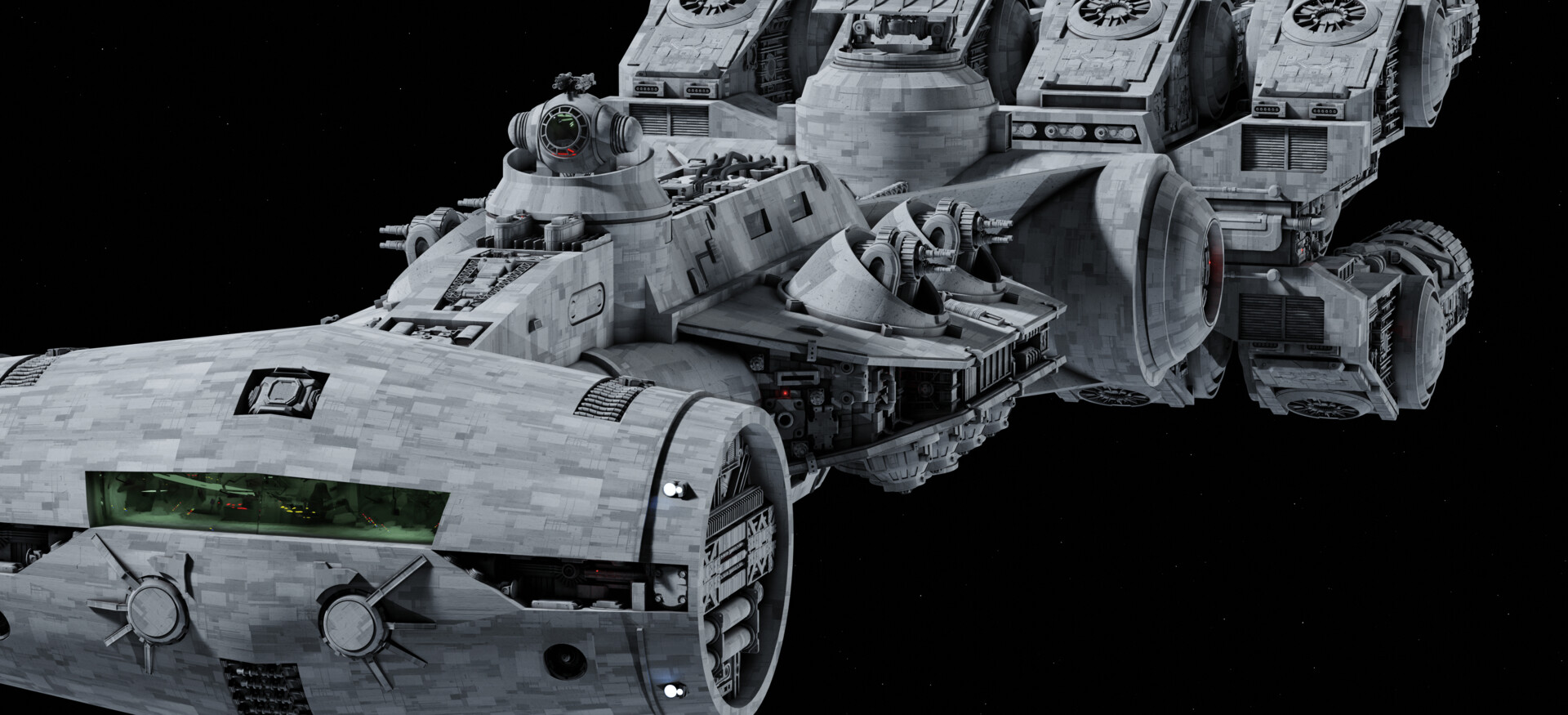 ArtStation - modeling and render corellian corvette star wars