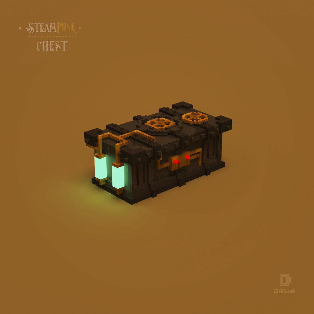 ArtStation - Chest - Steampunk