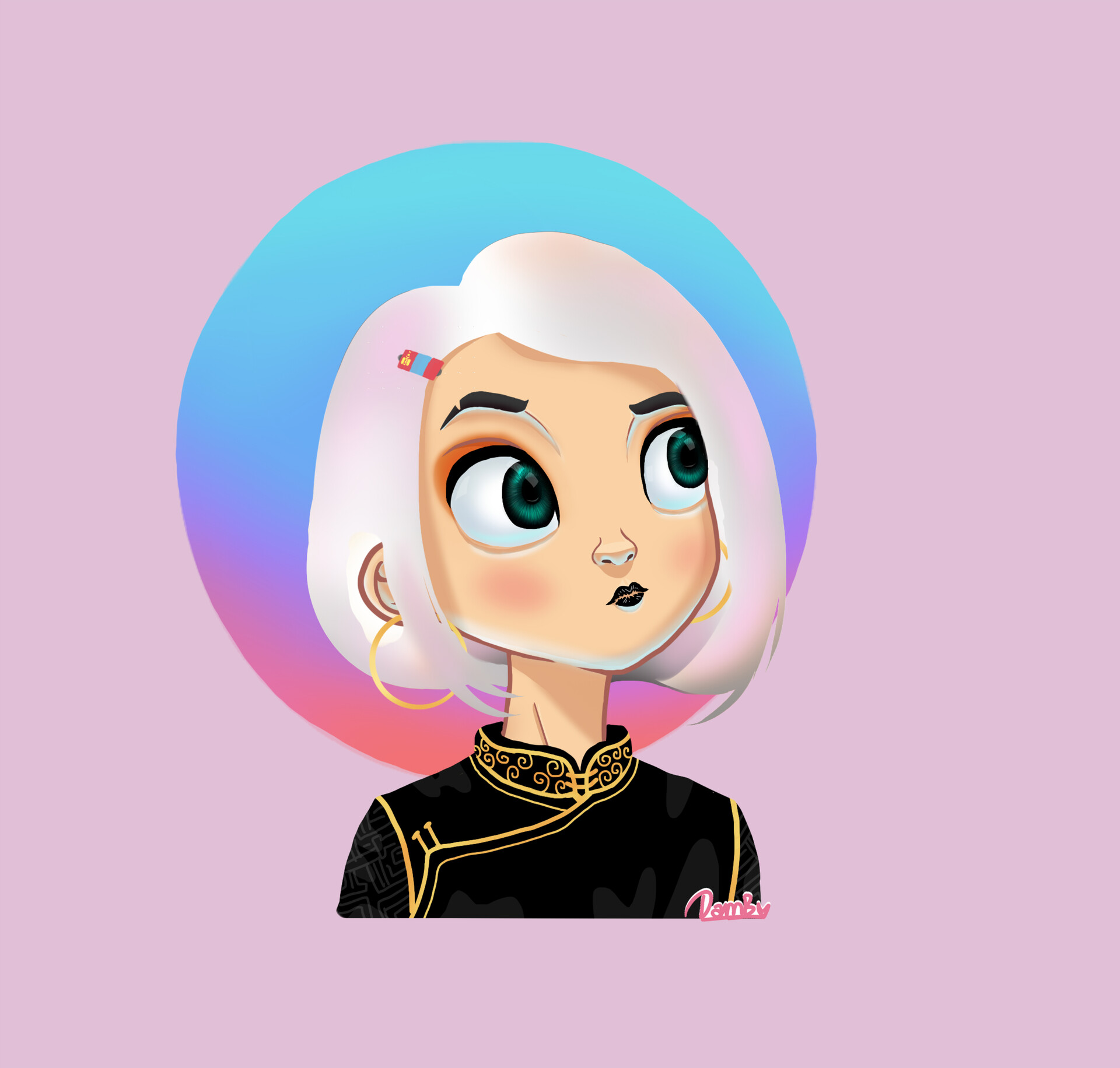 ArtStation - Girl with a traditional costume