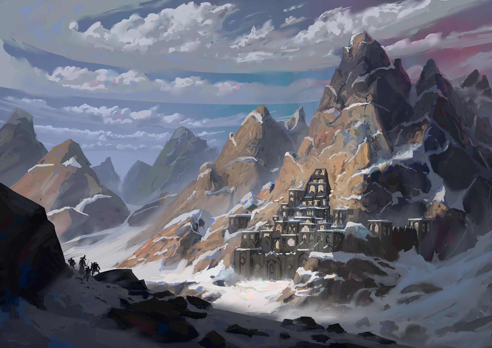 ArtStation - BLACK ROCK - Dwarf city