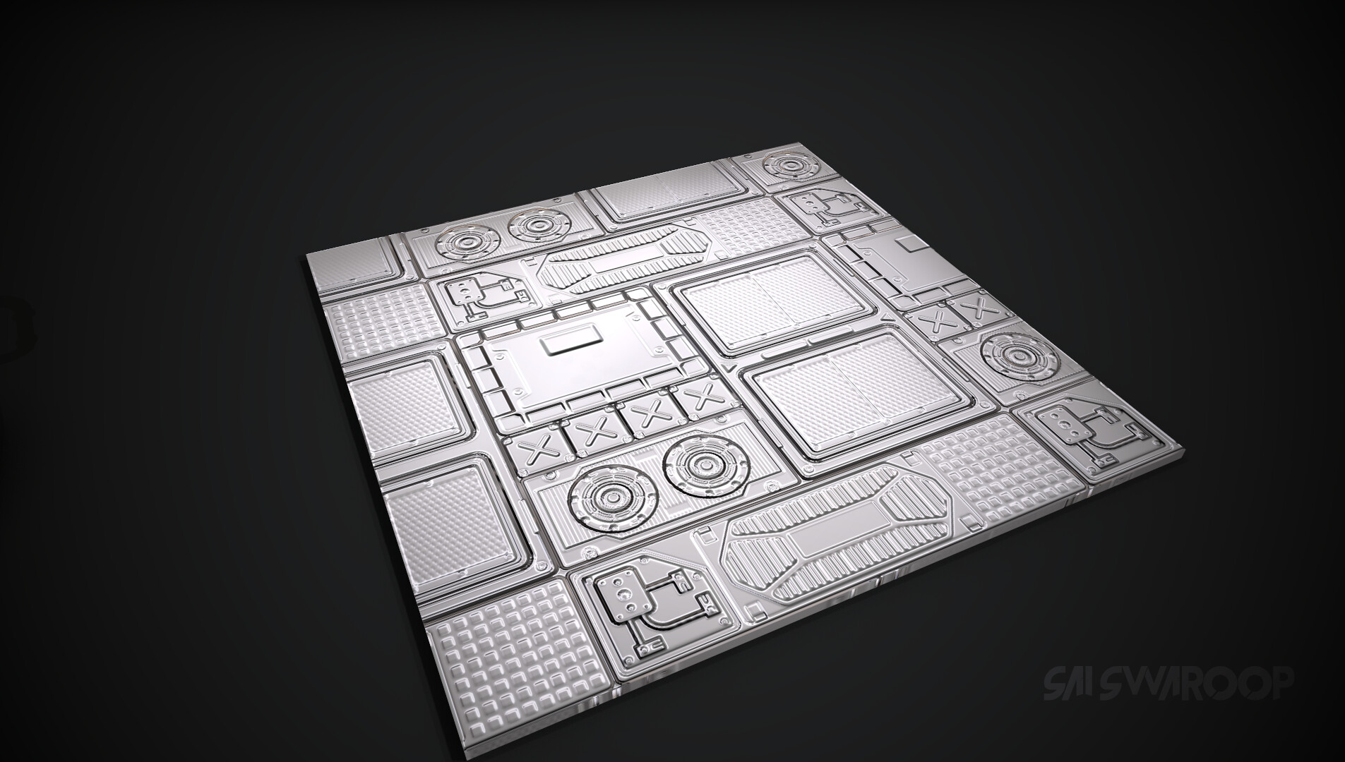 Sai Swaroop - Sci-Fi Power Up and Floor Panel Modular Assets